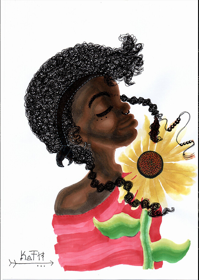 ArtStation - Sunflower skin 👨🏿‍🦱🌻