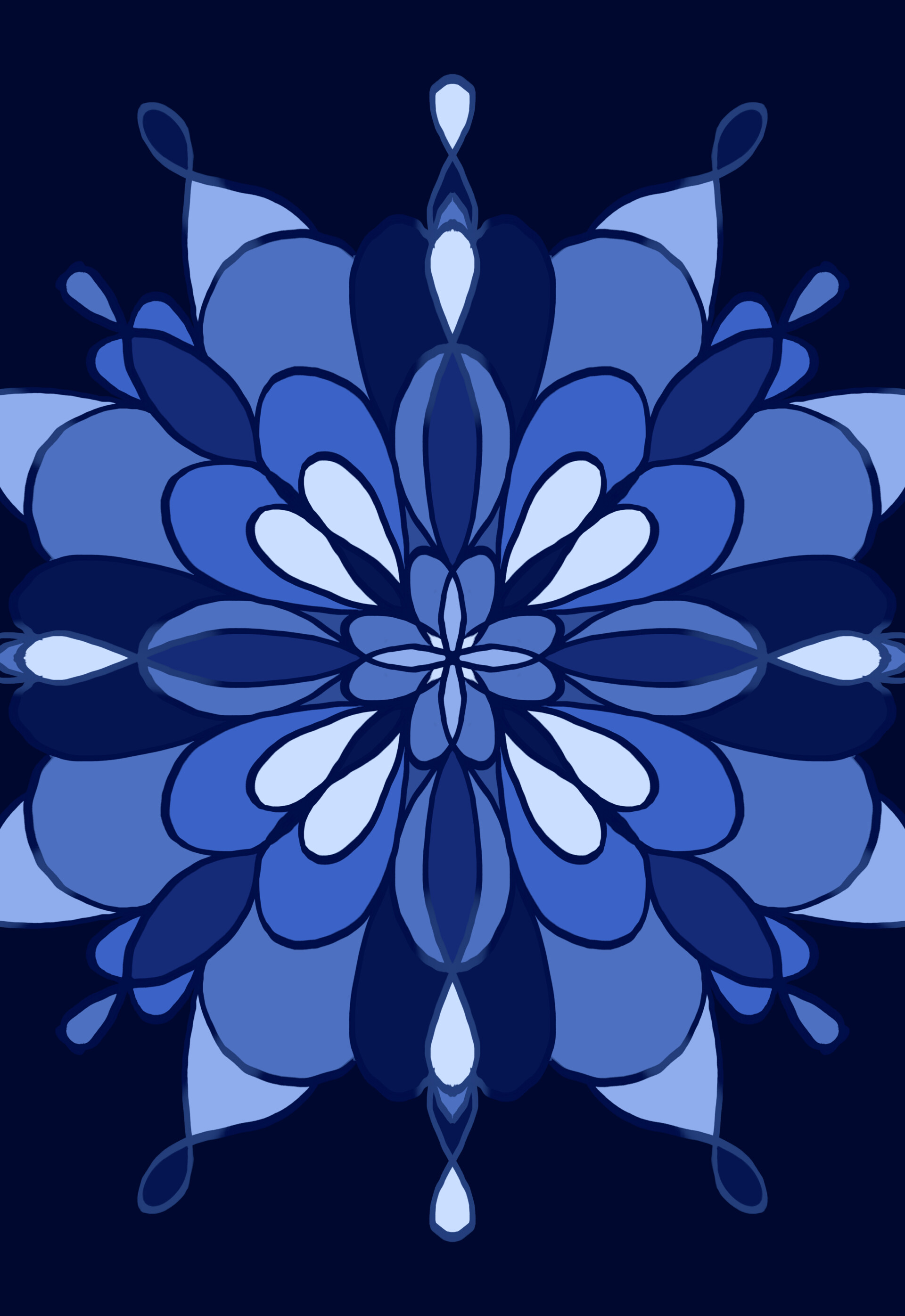 ArtStation - Blue Symmetry Journal Cover Design