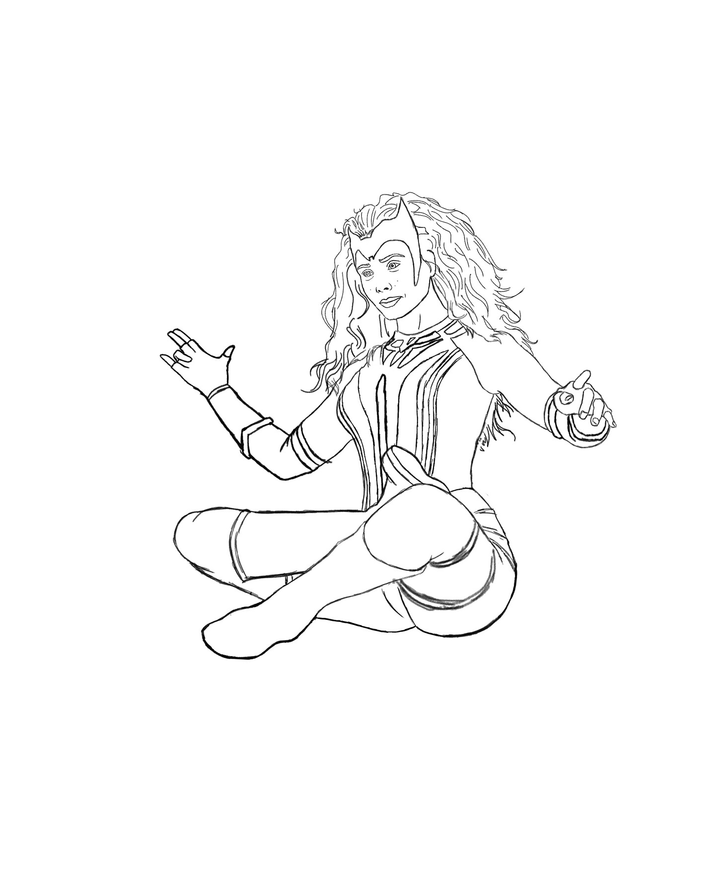 scarlet witch colouring