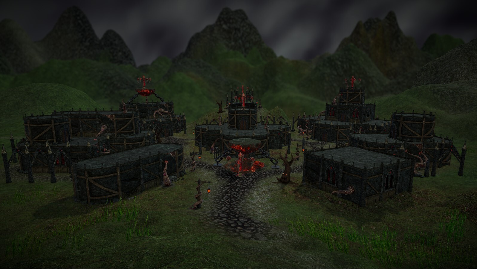 ArtStation - Overrun Medieval Town Microscene