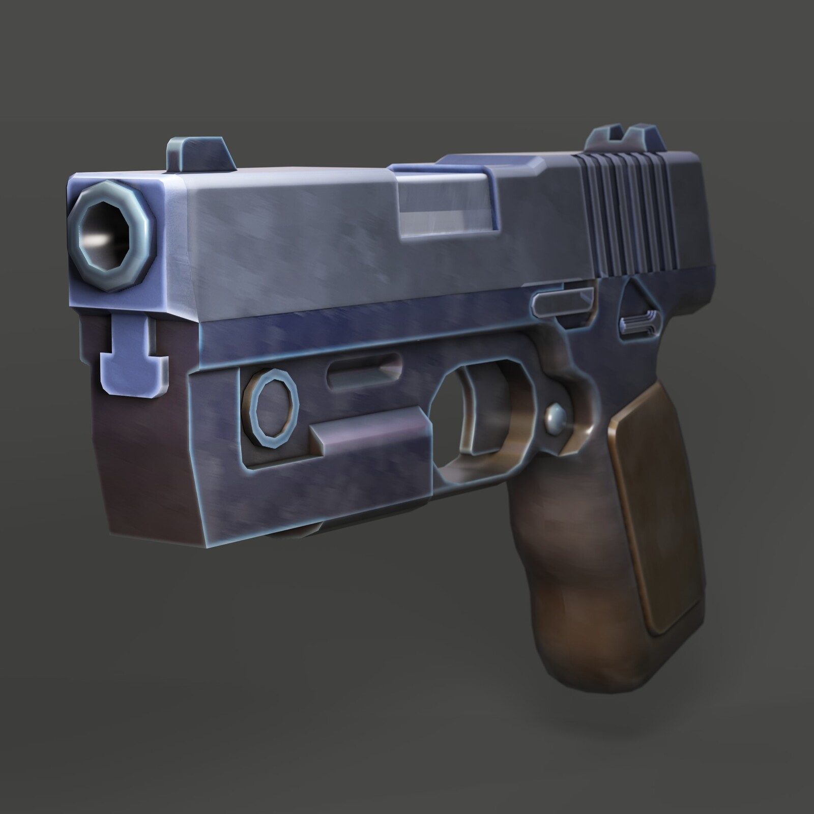 Owen Hall - Low Poly Pistol