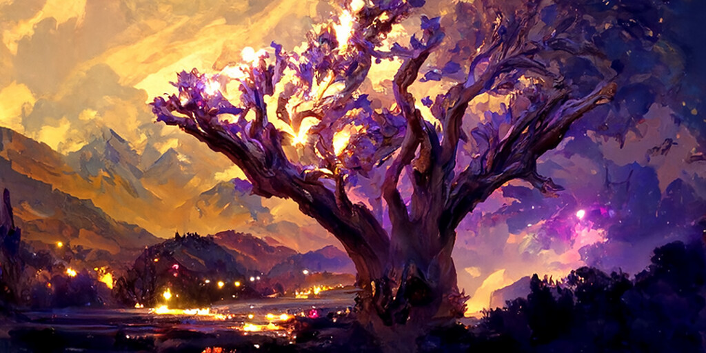 ArtStation - Sparkling Oak Tree