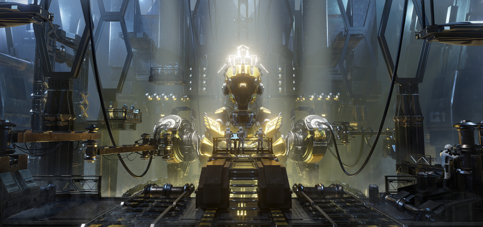 ArtStation - Sci-Fi Mecha Repair Station