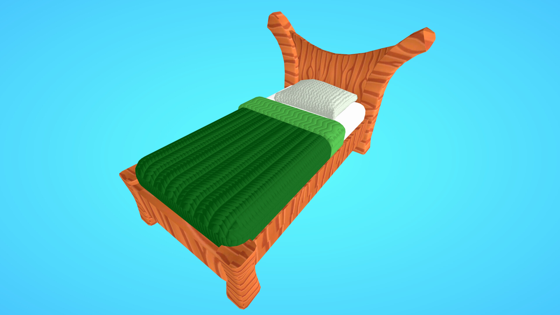 ArtStation - Low Poly Bed Prop
