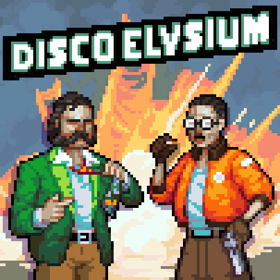 ArtStation - Disco Elysium pixel art characters.