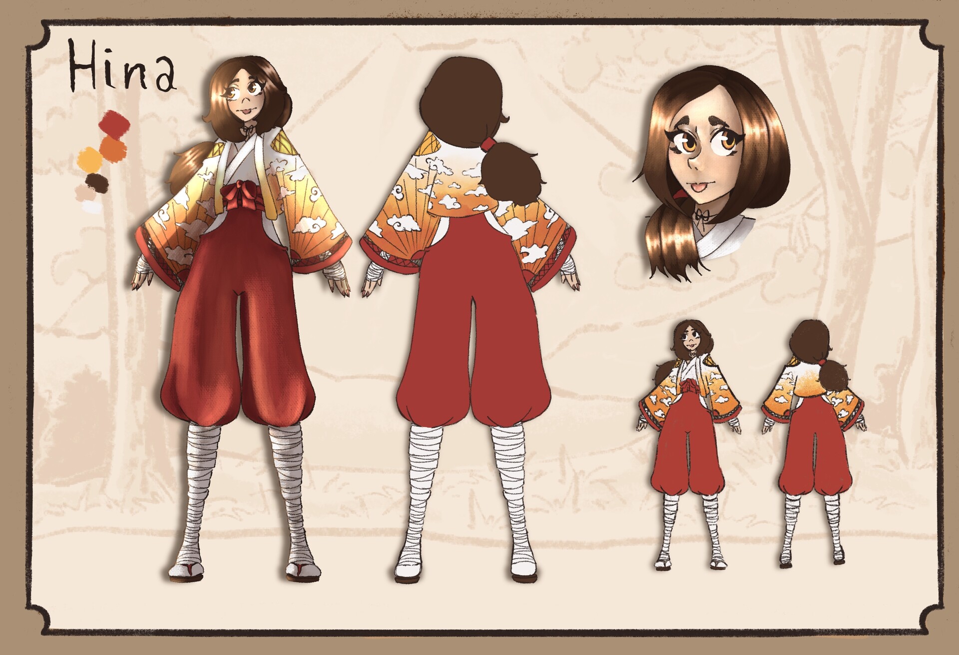ArtStation - Character sheet (Hina)