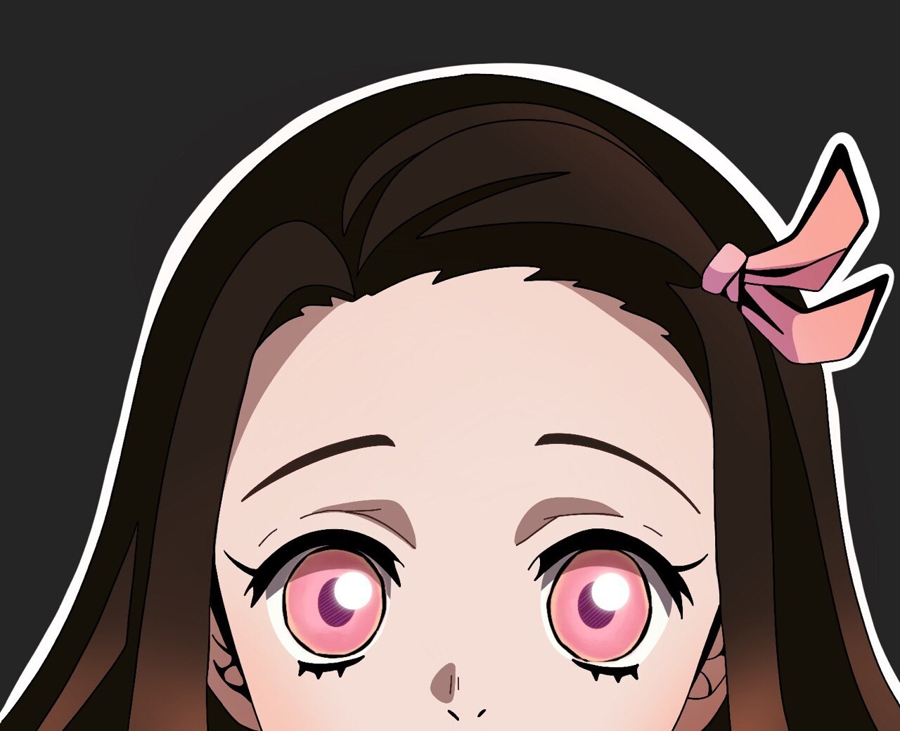 ArtStation - Nezuko Peeker Sticker