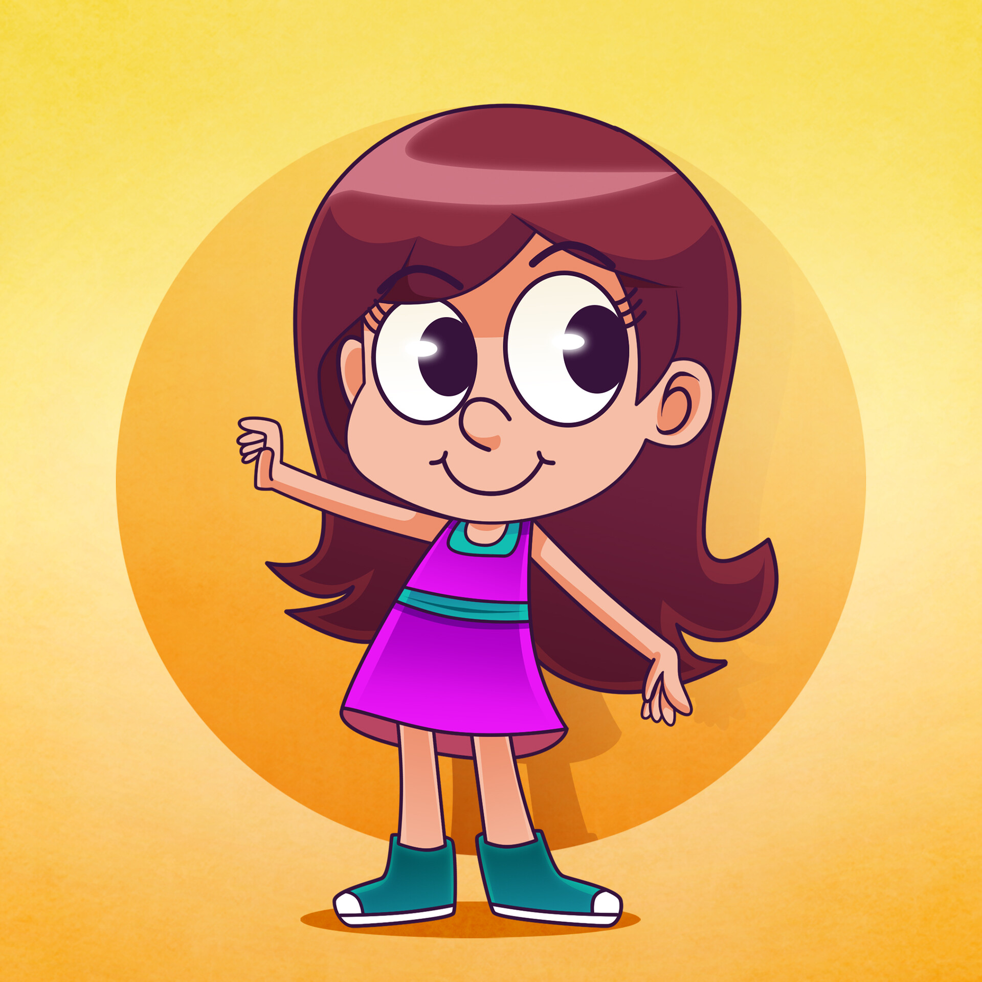 ArtStation - Animated Toon Girl