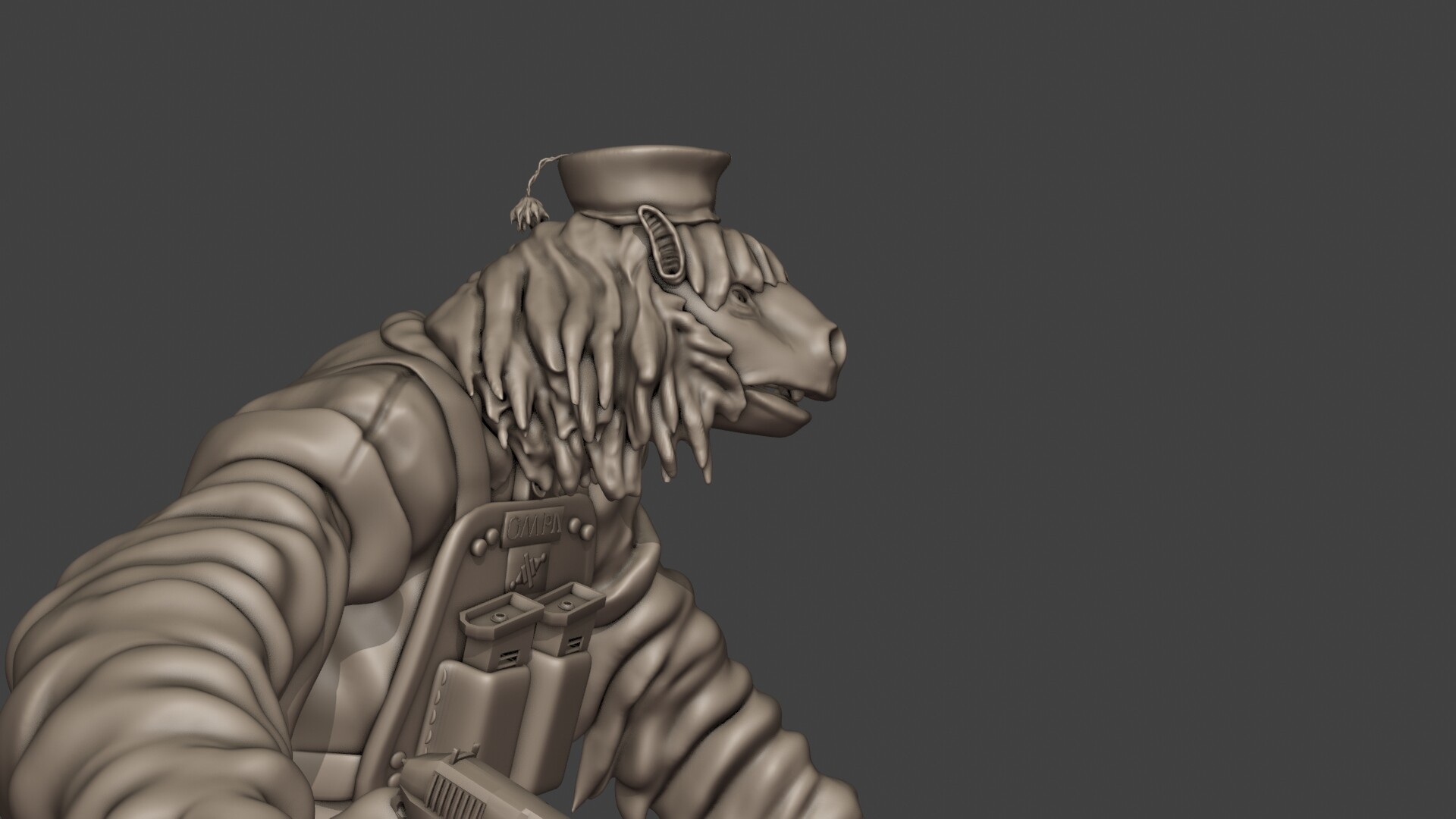 Megthe2 - Anthro Ground sloth sculpt