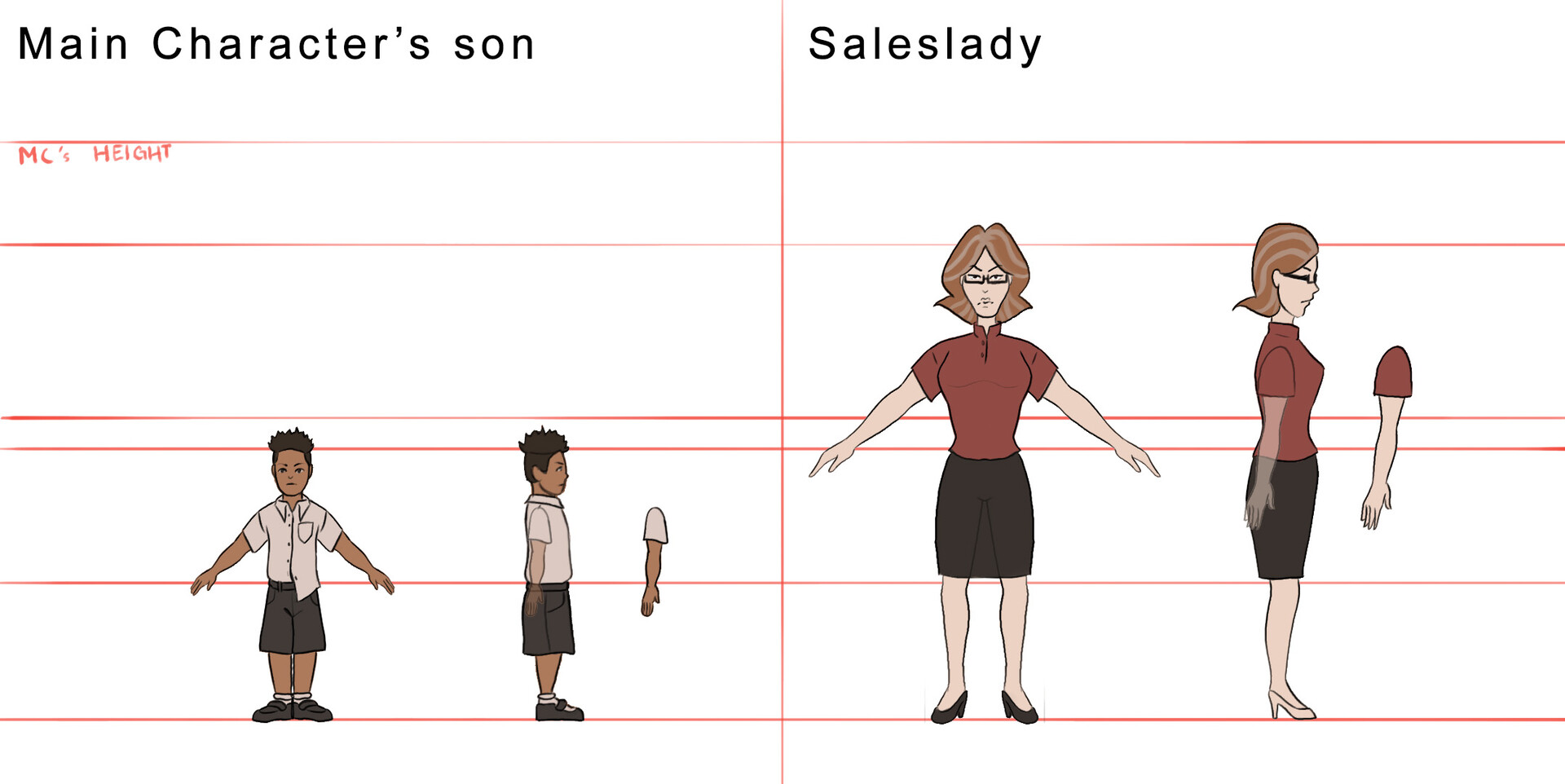 Anna Rosalado - I LOVE PINK short film Character Design