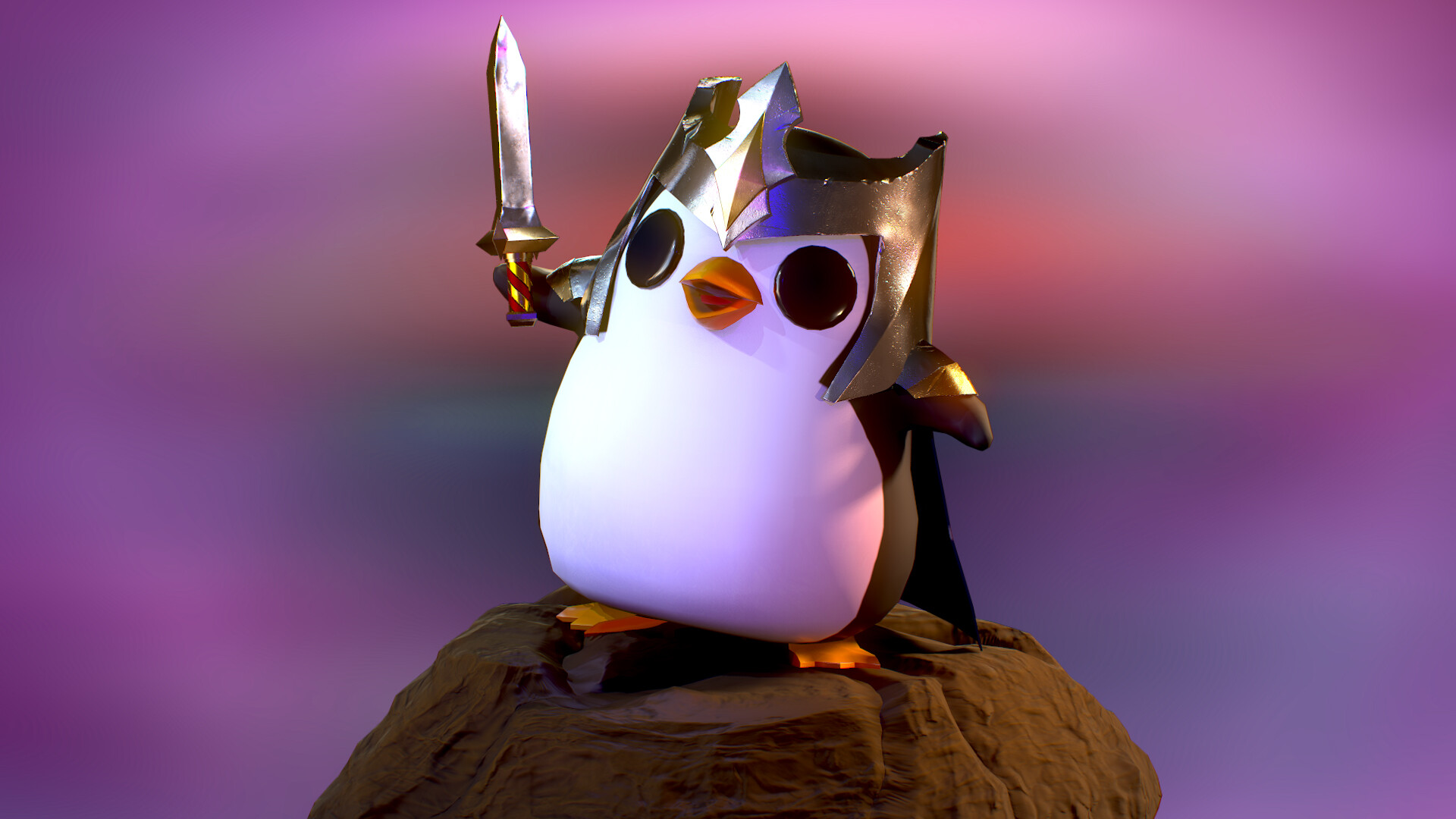 ArtStation - Emplumading Kinght Pengu - Teamfight Tactics Fanart