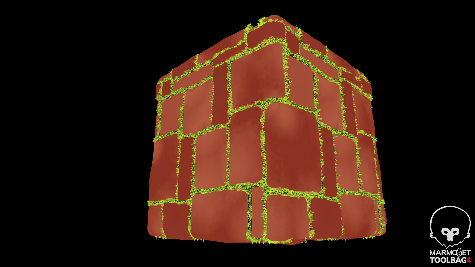 Daniel Dobos - Tiled floor with grass material