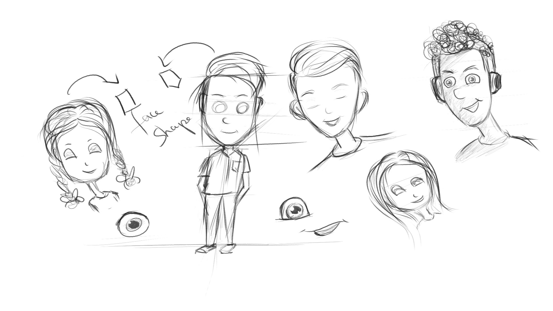 ArtStation - Character Sketch Practice