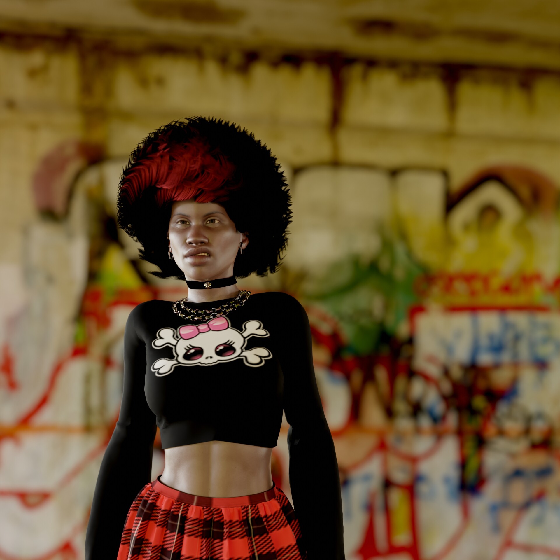 ArtStation - Punk girl character concept