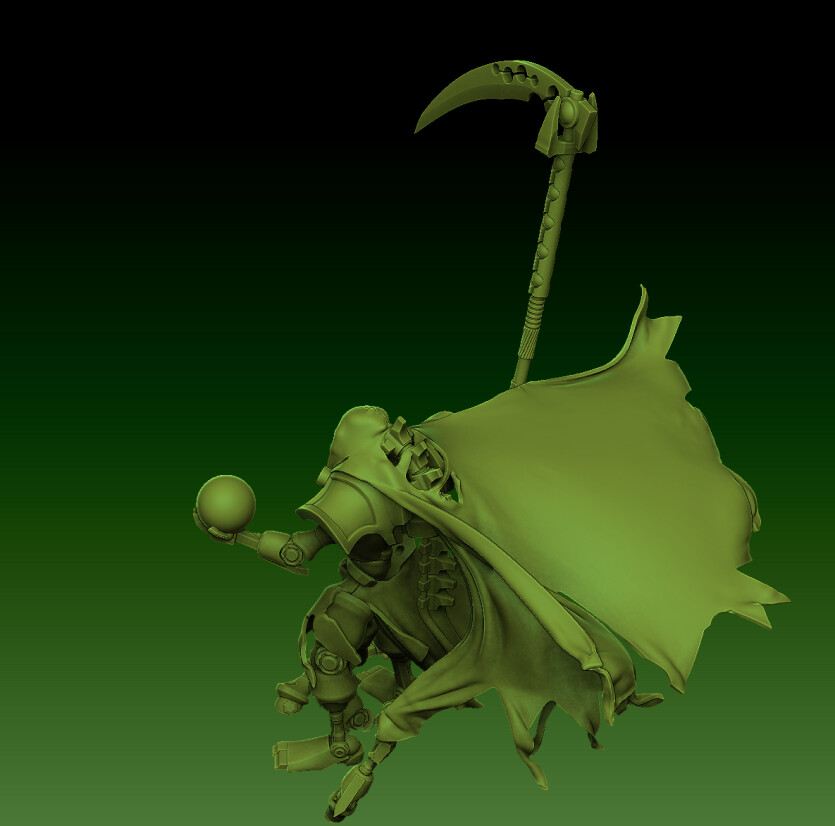 Bayonet & Ricochet Art Studio - Undead Cyber Warrior Commission