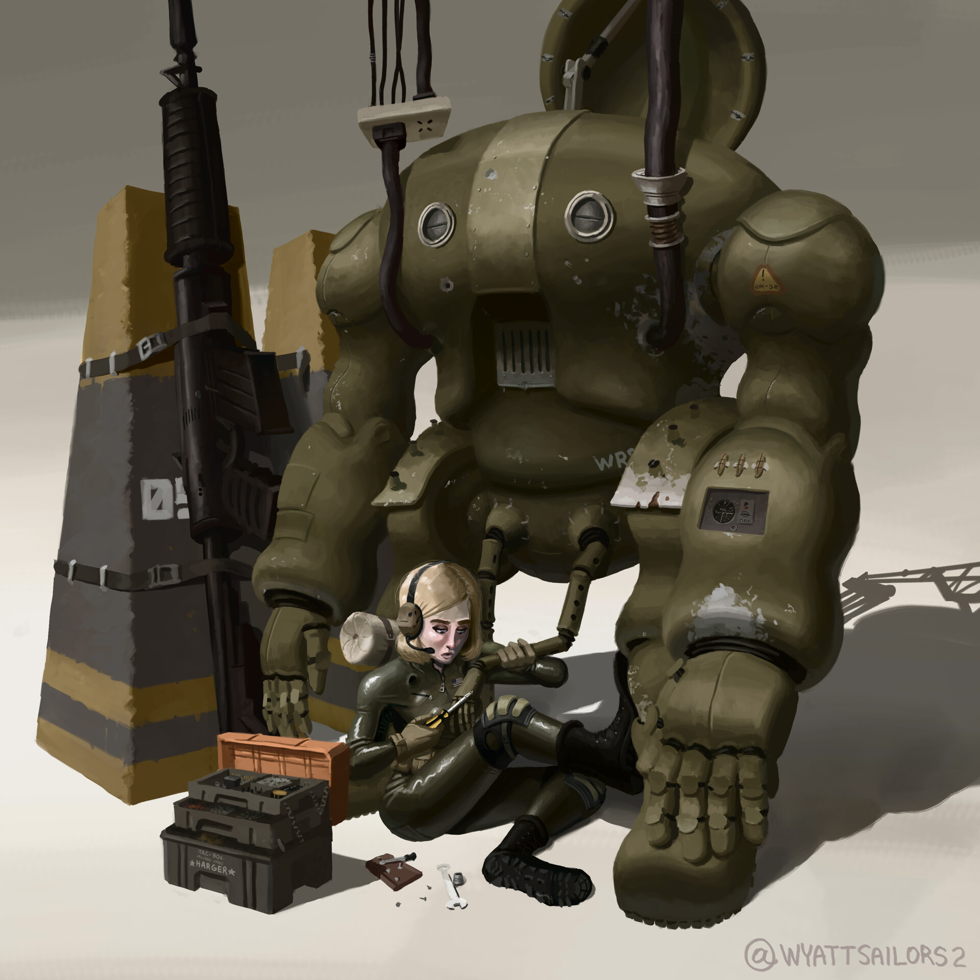ArtStation - American CRIU-2 Mech