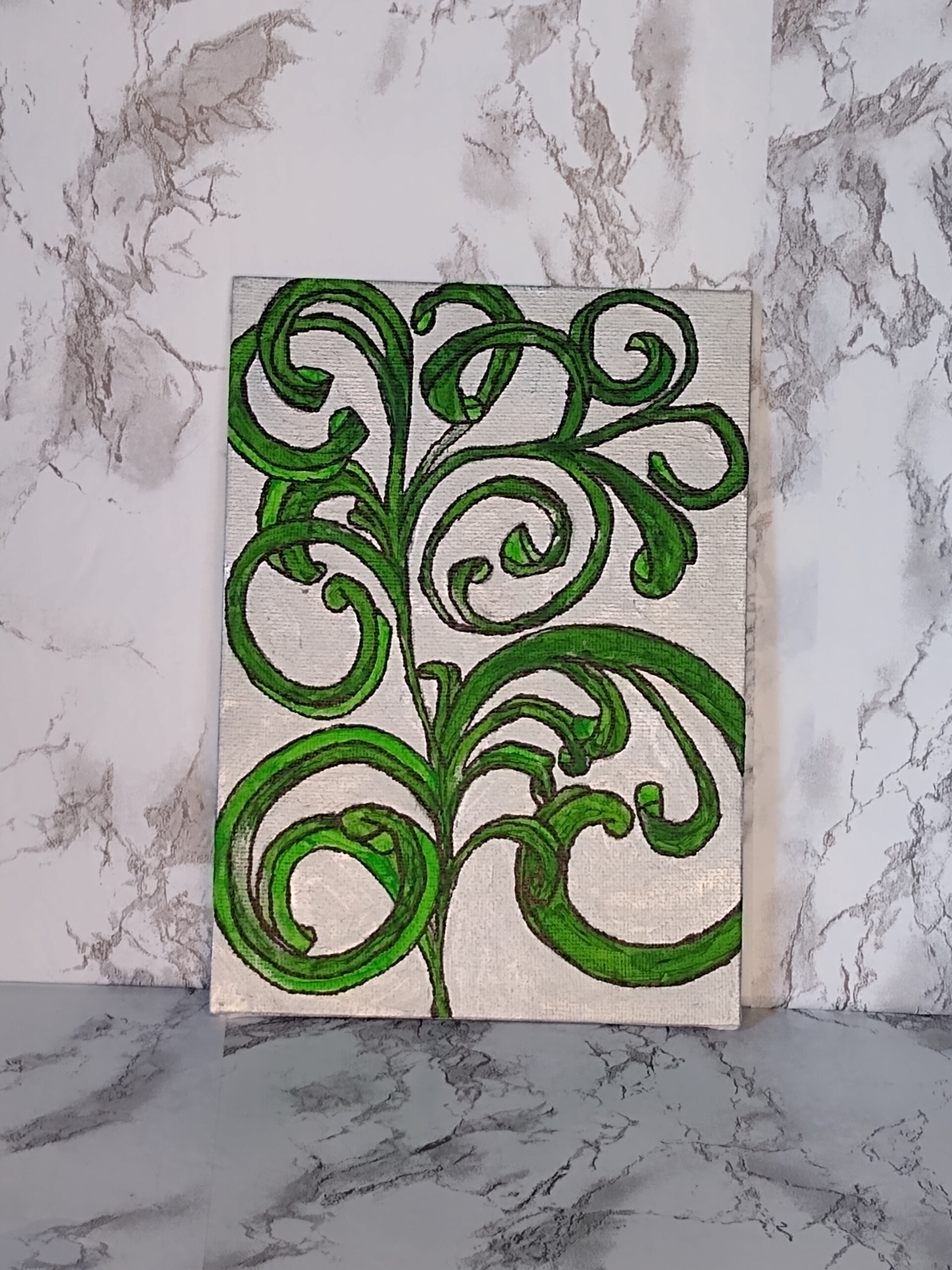 ArtStation - Filigree green and silver