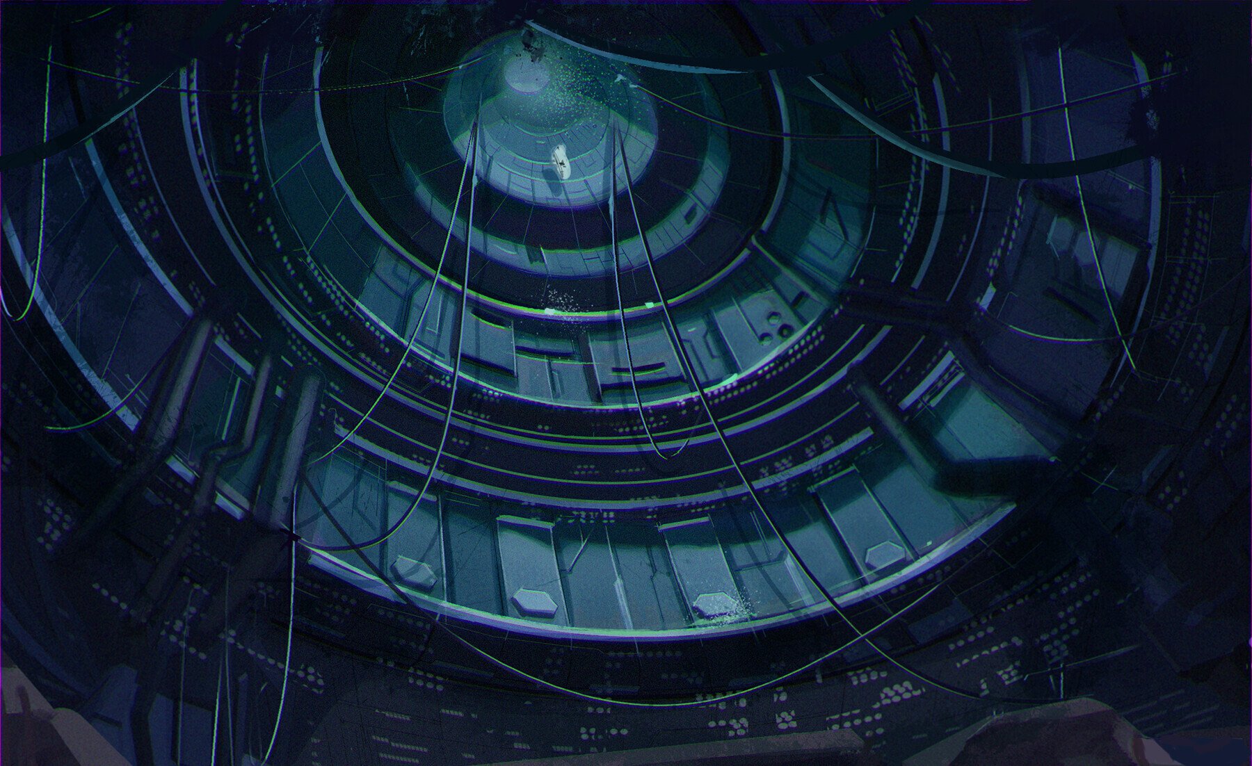 ArtStation - The Strokes "At the door" Video Clip Backgrounds 3