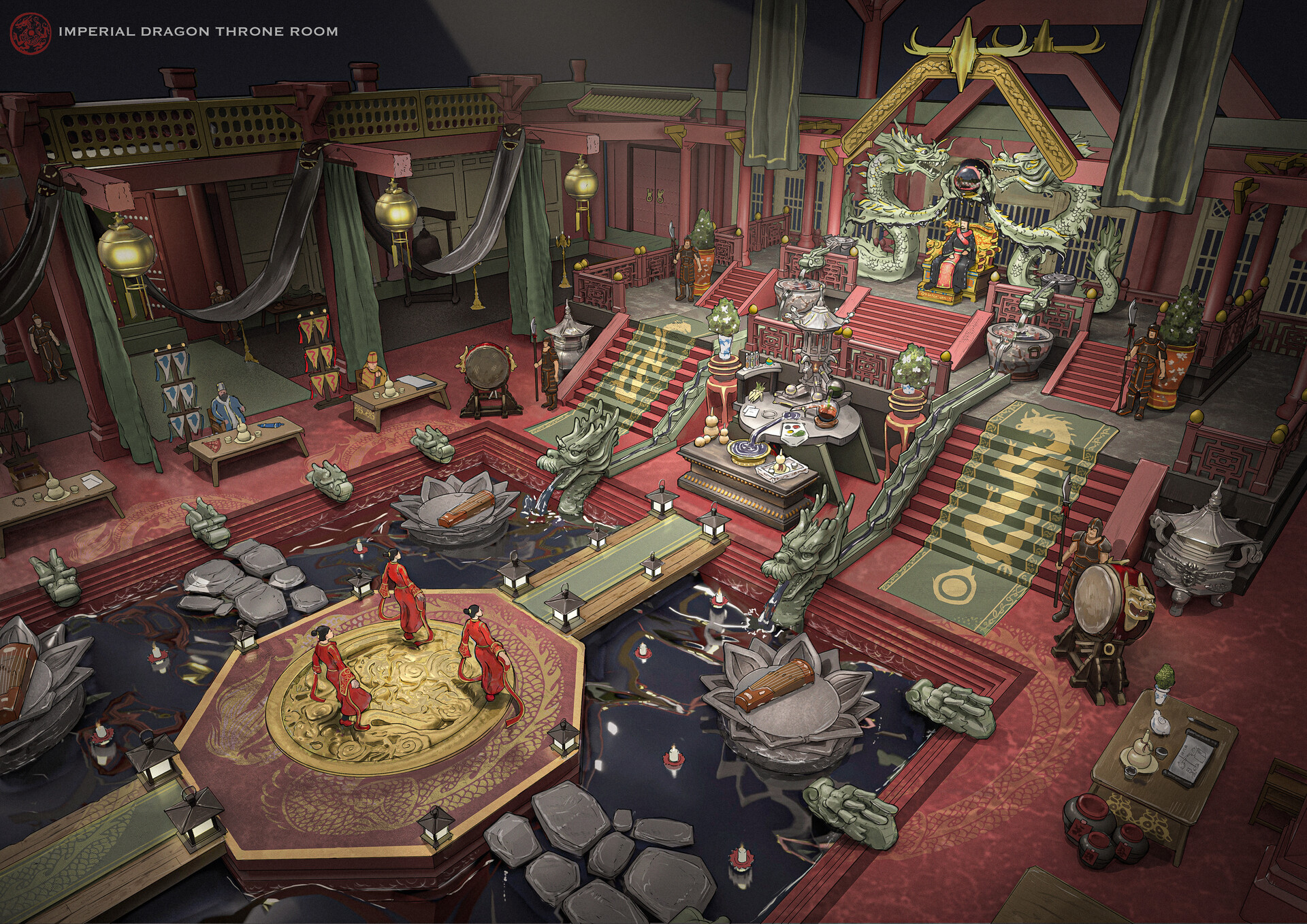 ArtStation - Imperial Dragon Throne Room