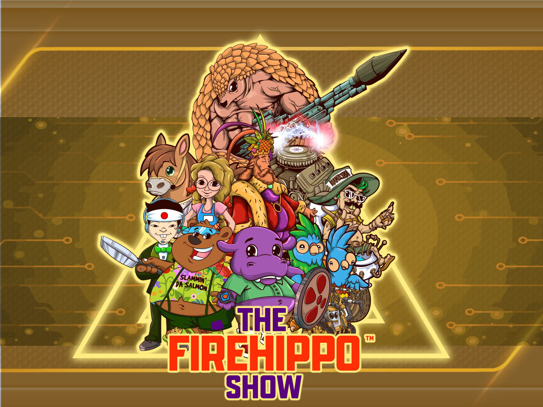 ArtStation - the fire hippo show poster
