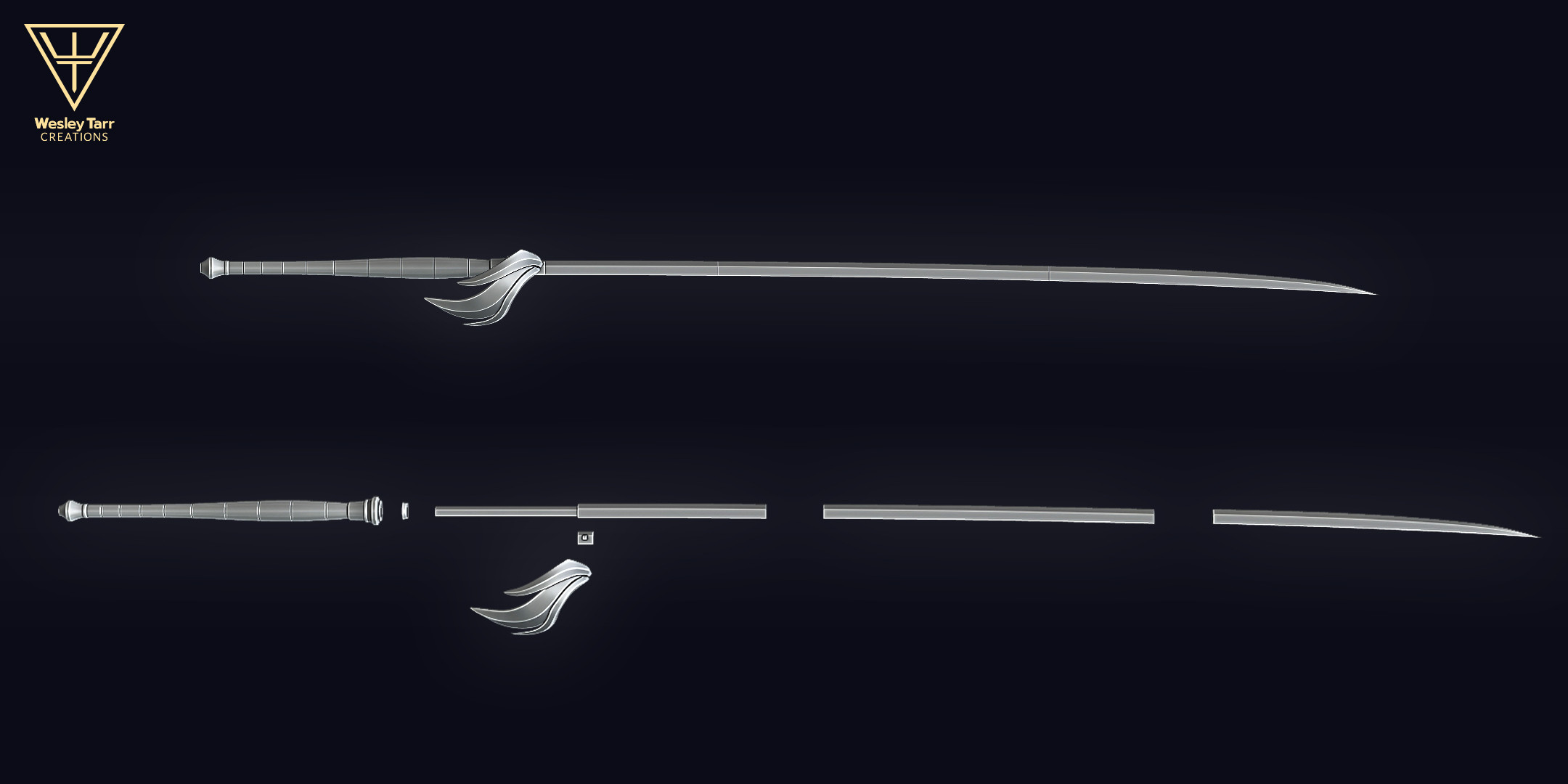 Wesley Tarr Creations - Commission: 3d prints of Winter Schnee's Swords