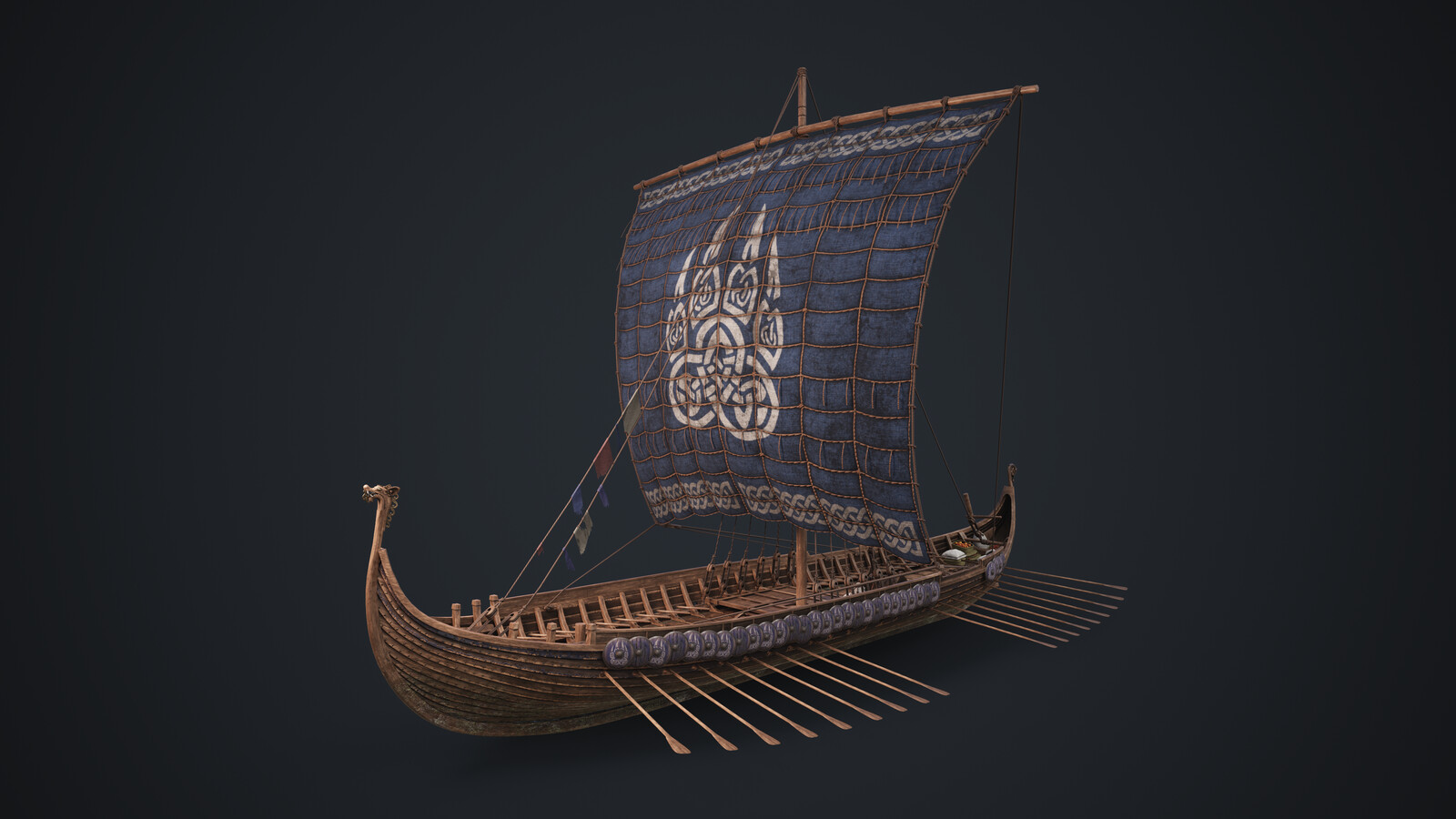 Brian VALENTIN-RANC - Drakkar - Game-Ready Viking Ship