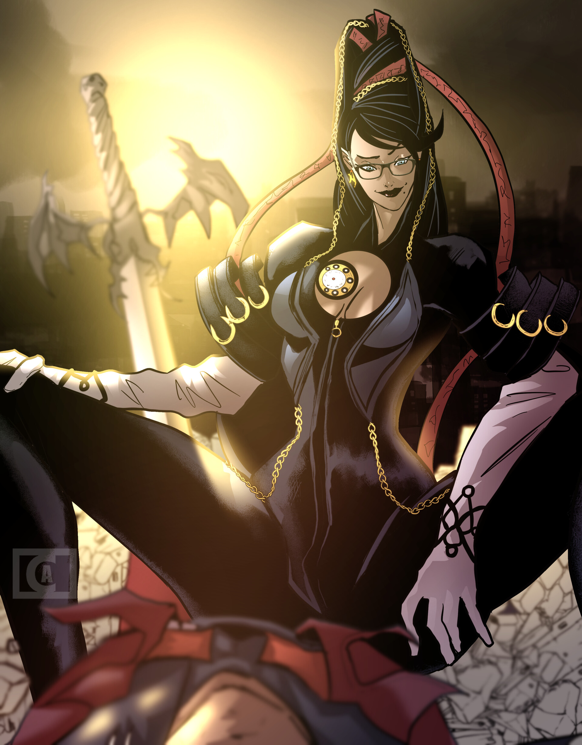 Bayonetta And Dante Comic