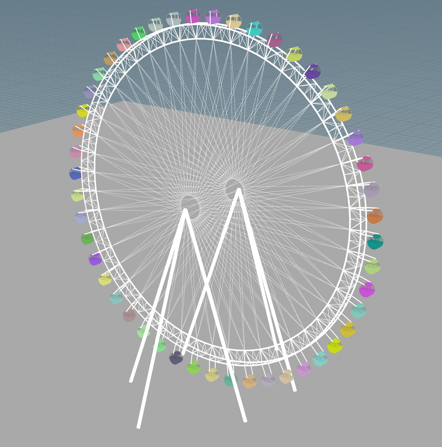 ArtStation - modeling study(under construction):ferris wheel(procedual ...