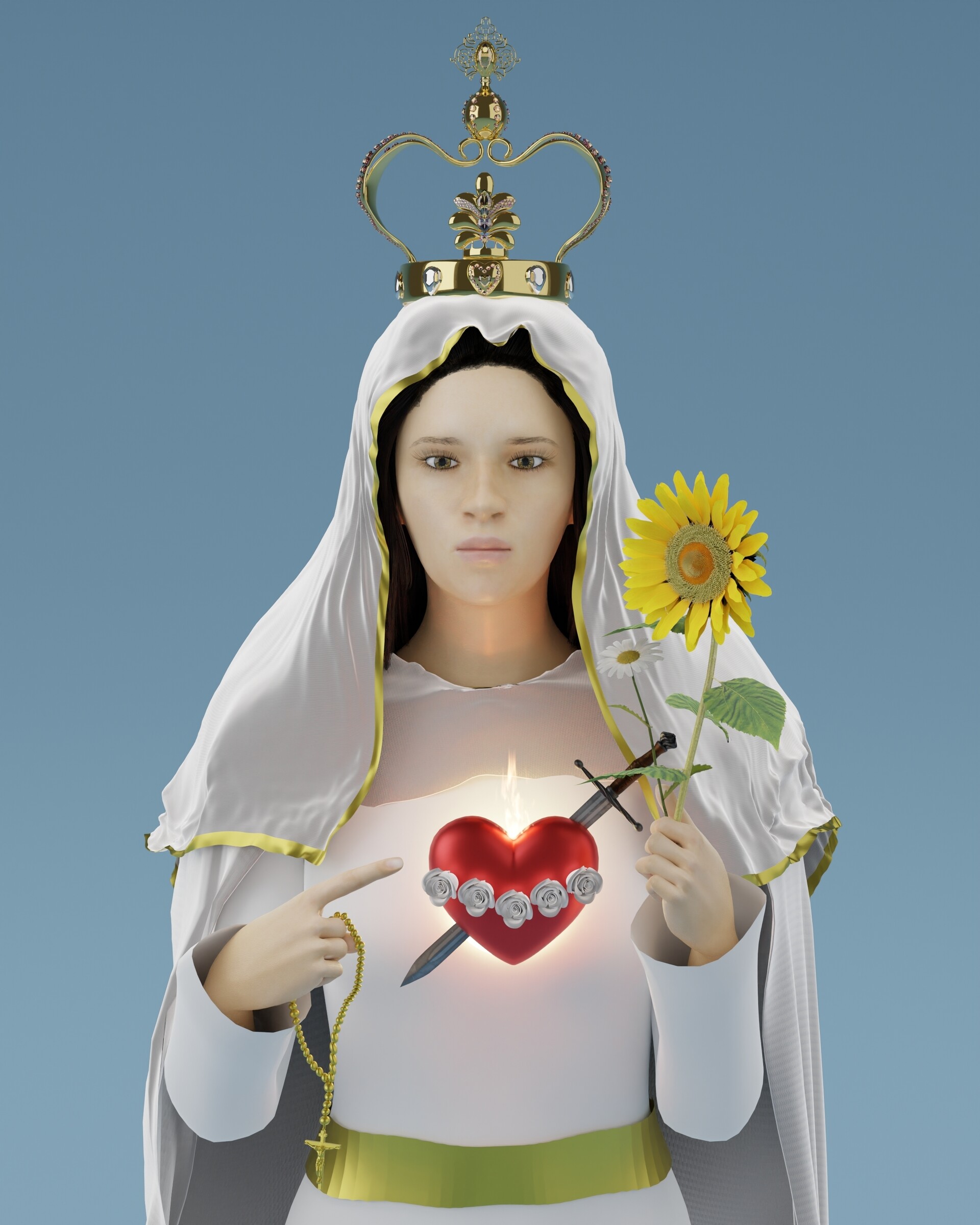 ArtStation - Immaculate Heart of Mary