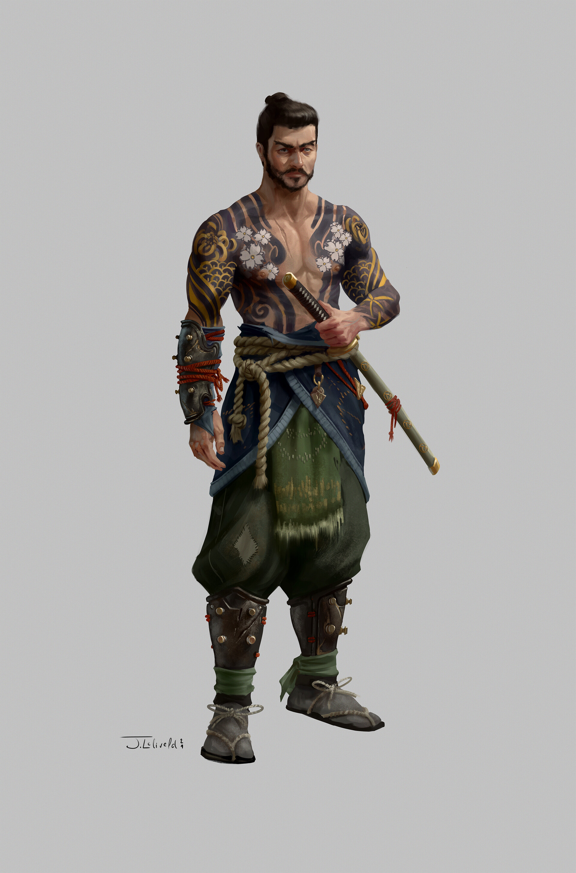 ArtStation - Young Samurai Character Design