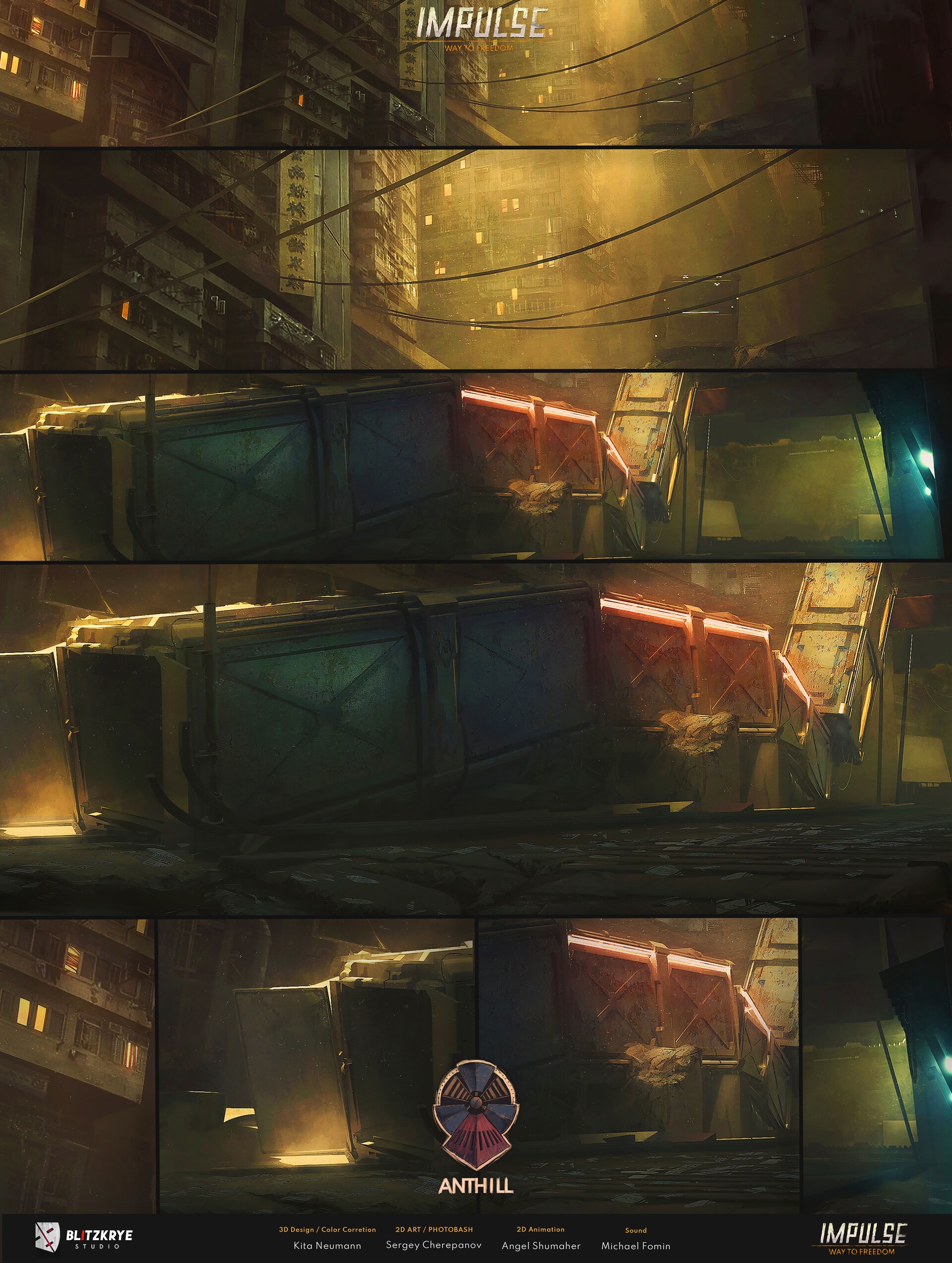 BLITZKRYE TEAM - THE ANTHILL — Game map illustration