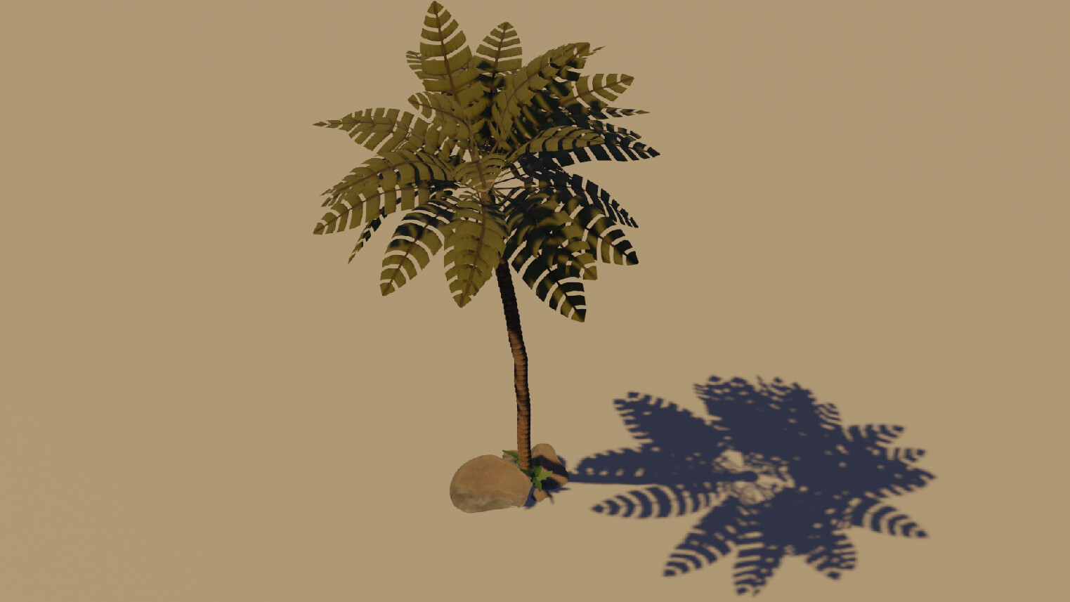 ArtStation - stylized Palm Tree