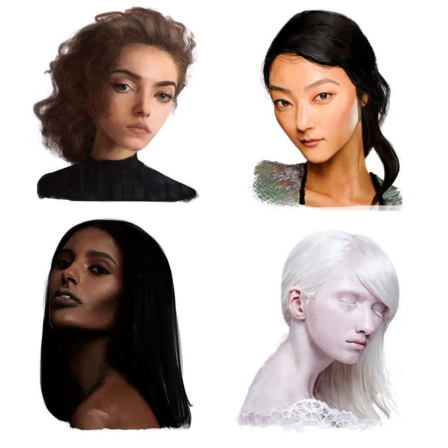 ArtStation - Skin Tone Study