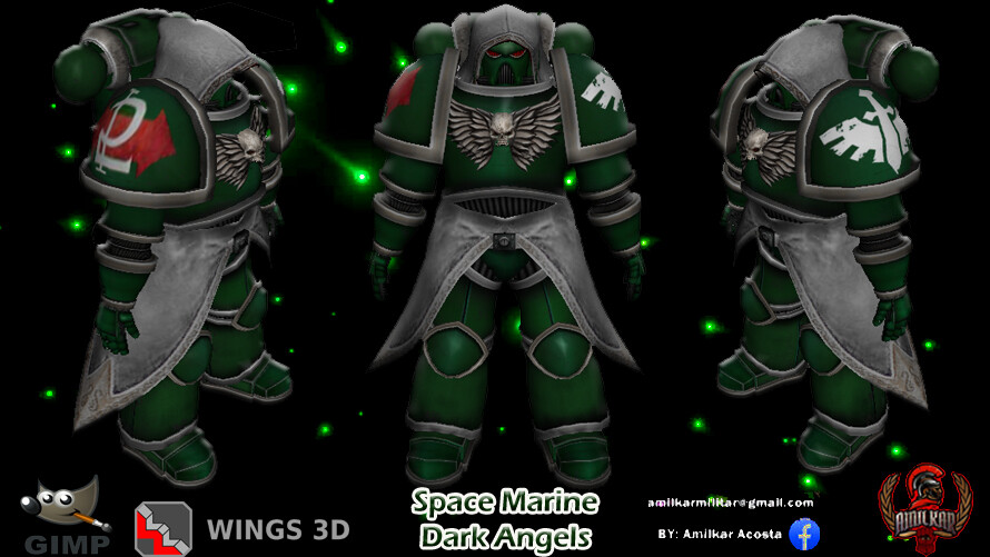 ArtStation - Space Marine Dark Angels