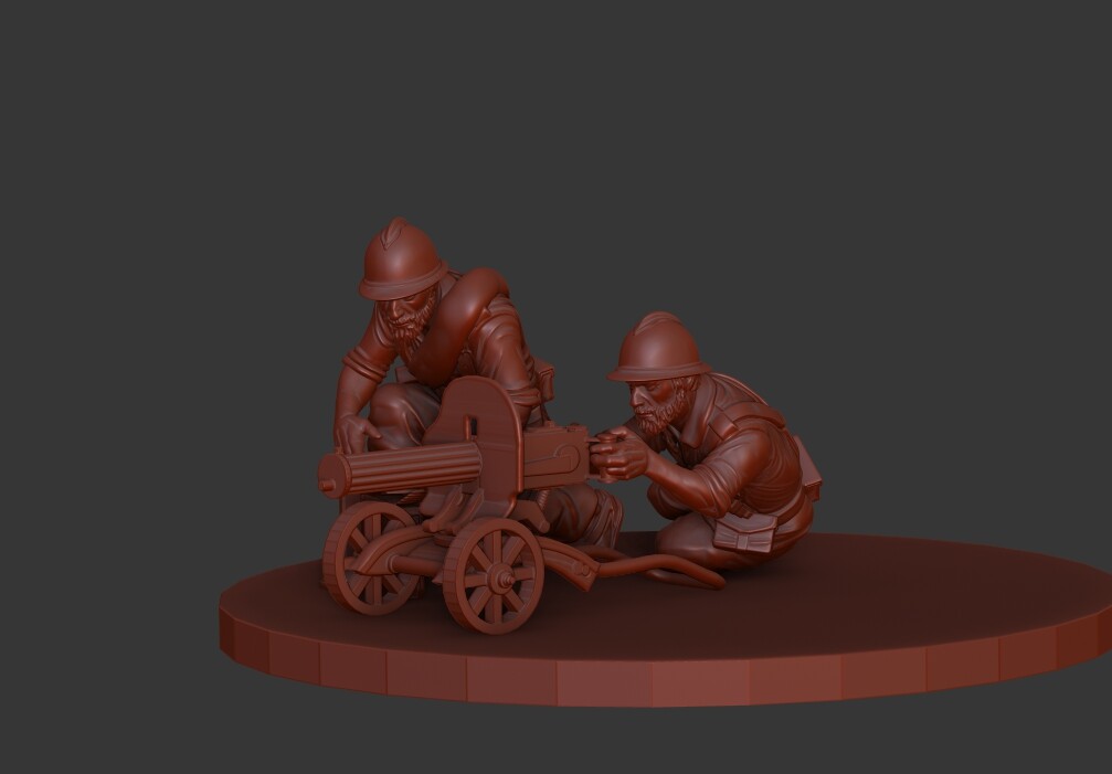 ArtStation - Spanish civil war - 28mm Miniatures, Private client project