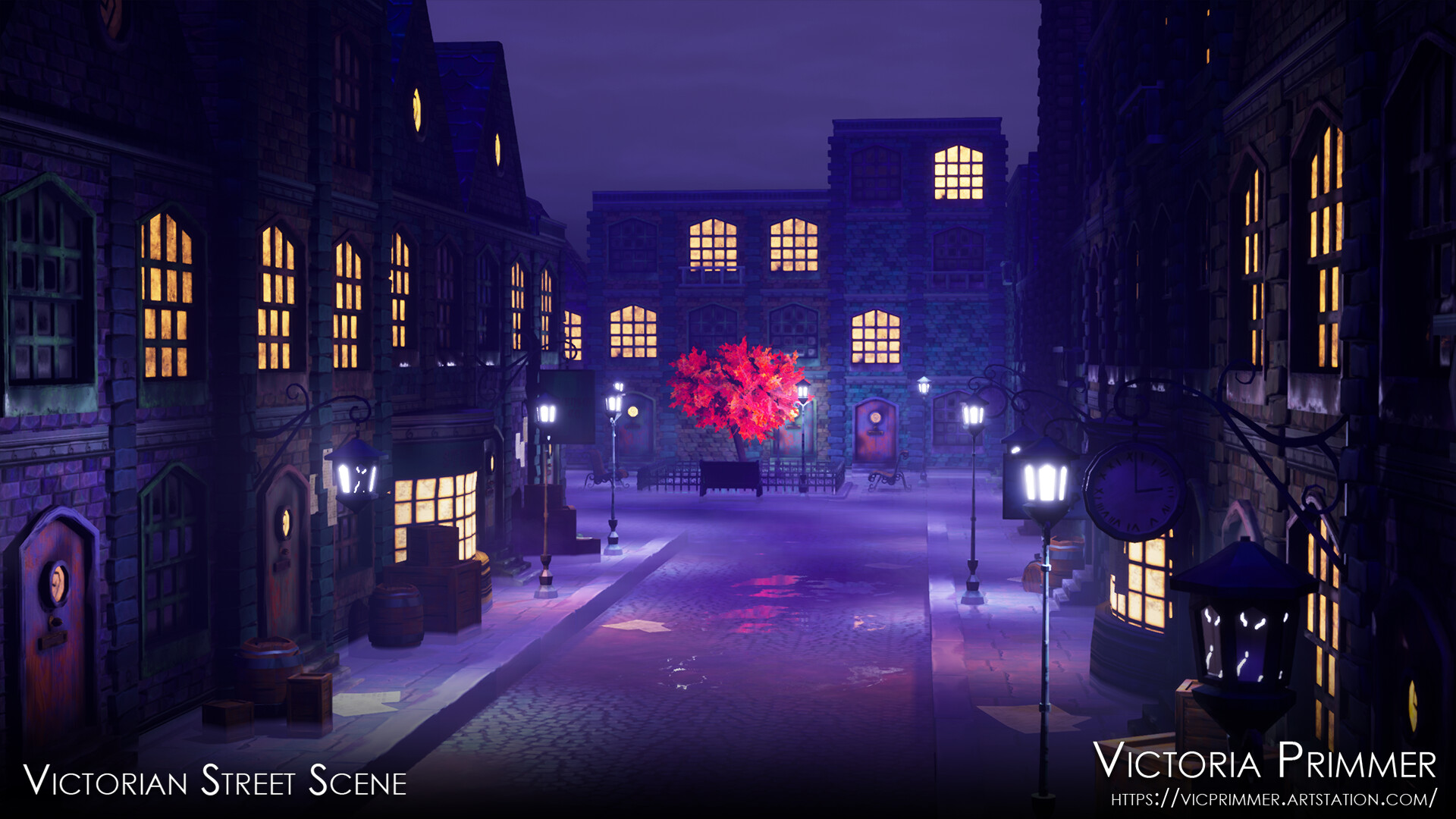 Victoria Primmer - Stylised Victorian Street Scene (UE4)