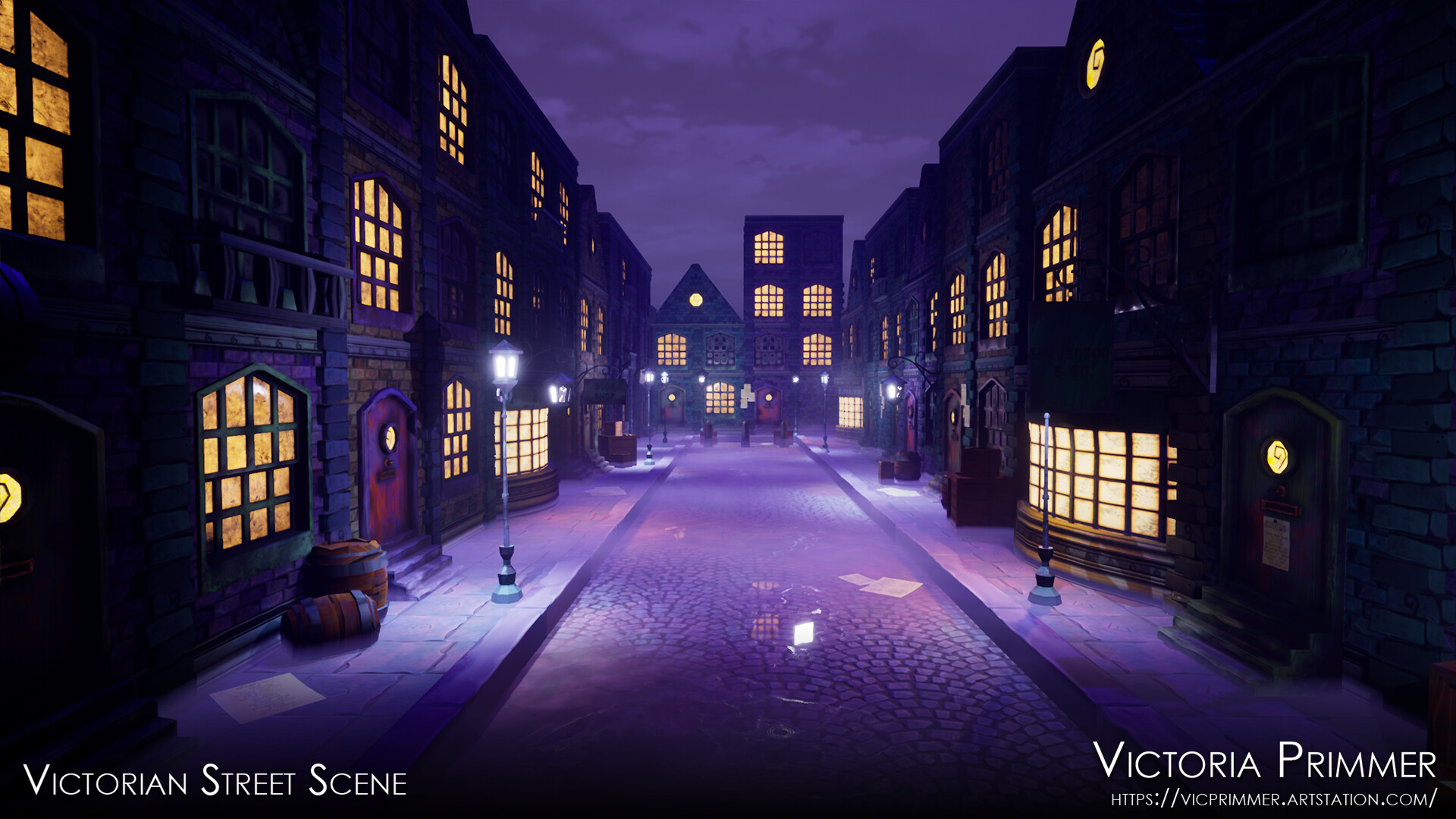 Victoria Primmer - Stylised Victorian Street Scene (UE4)