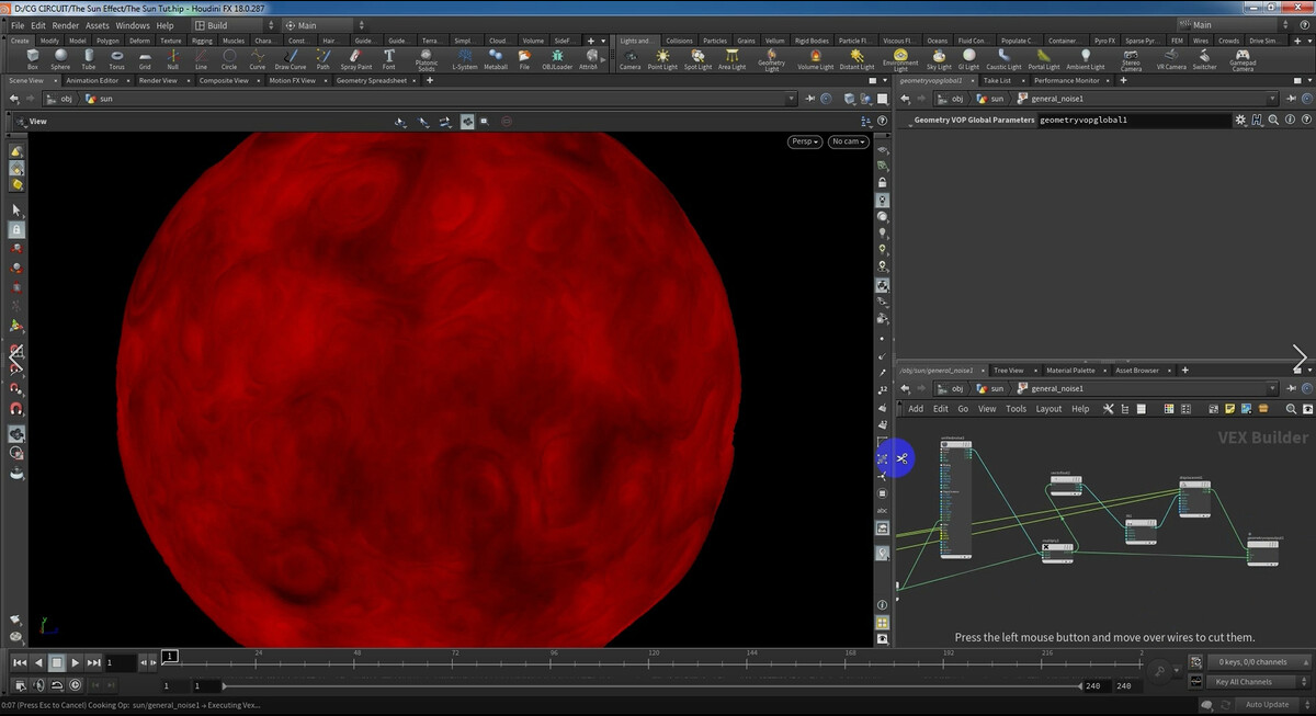 Wing fox - Create The Sun Effect With Houdini
