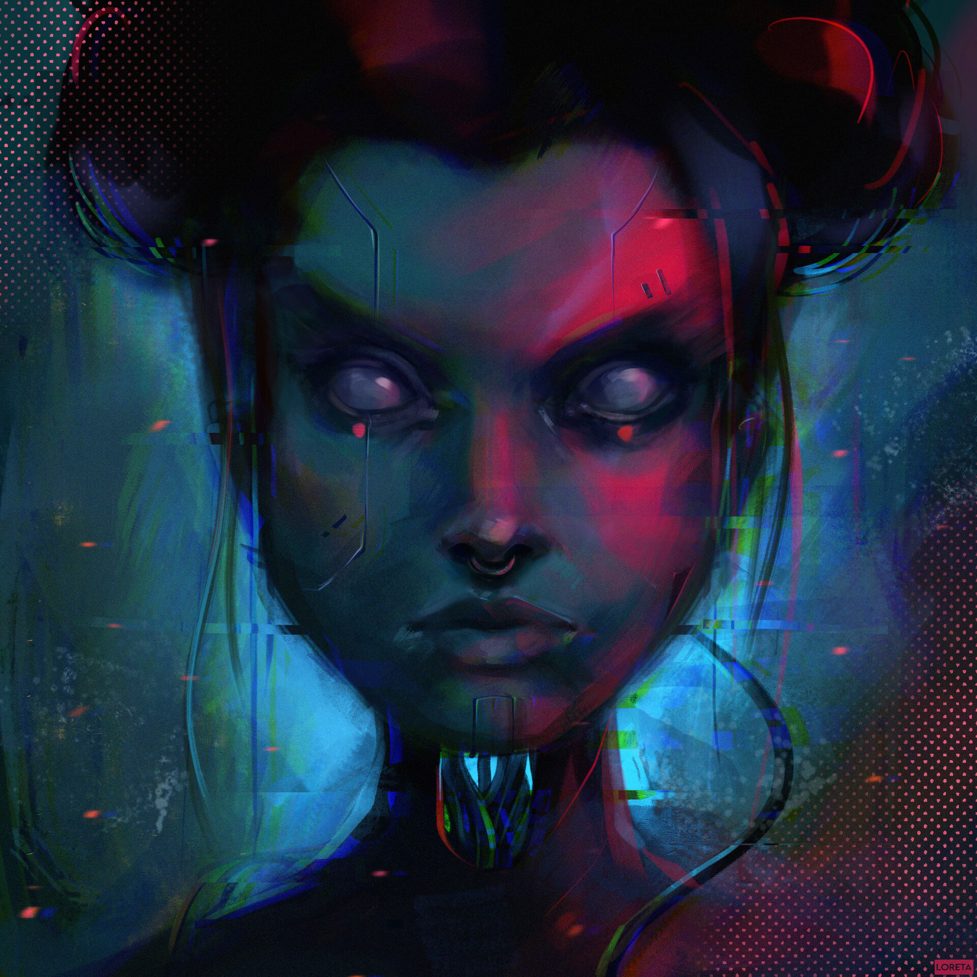 ArtStation - Cyber portrait