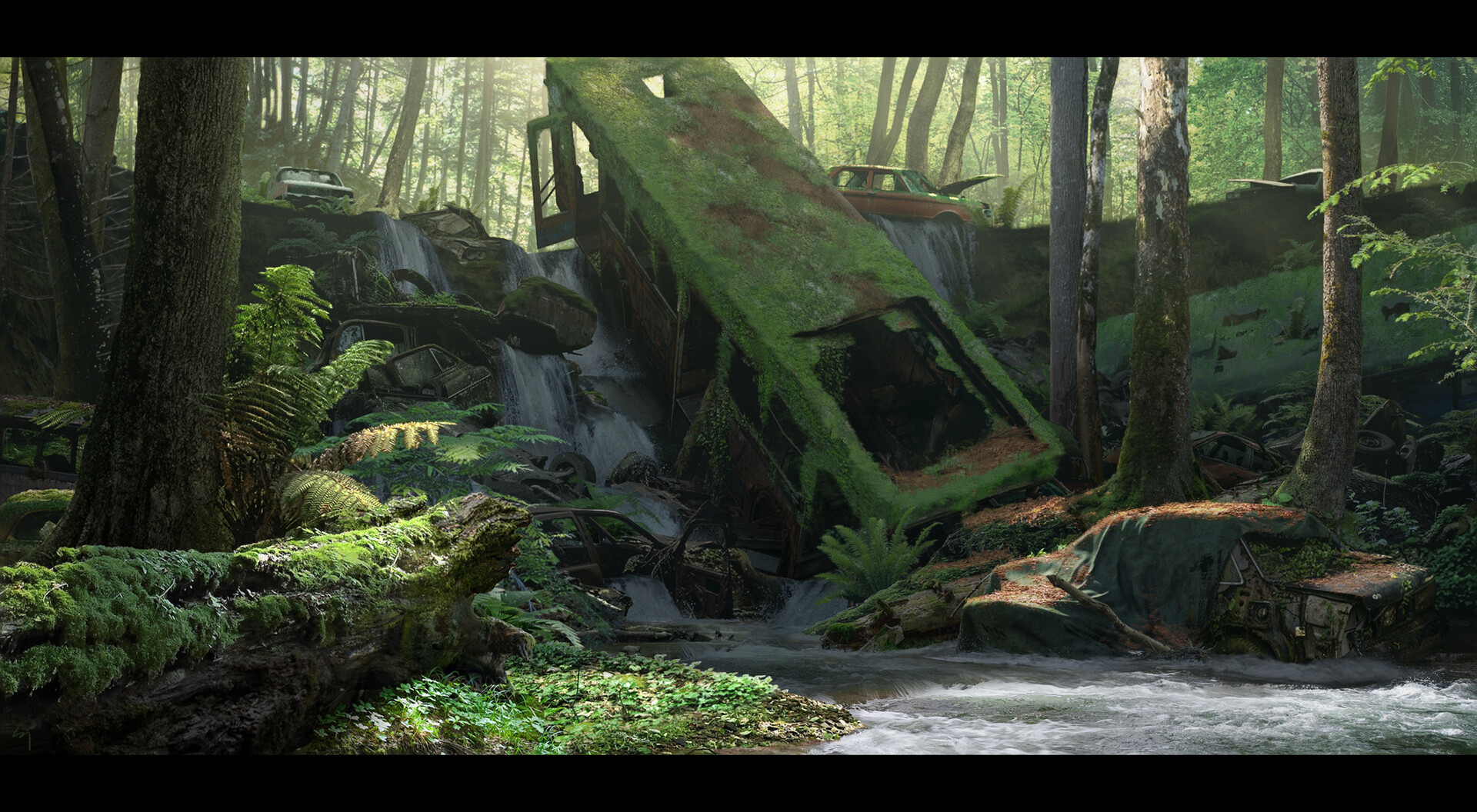 ArtStation - Car Waterfall