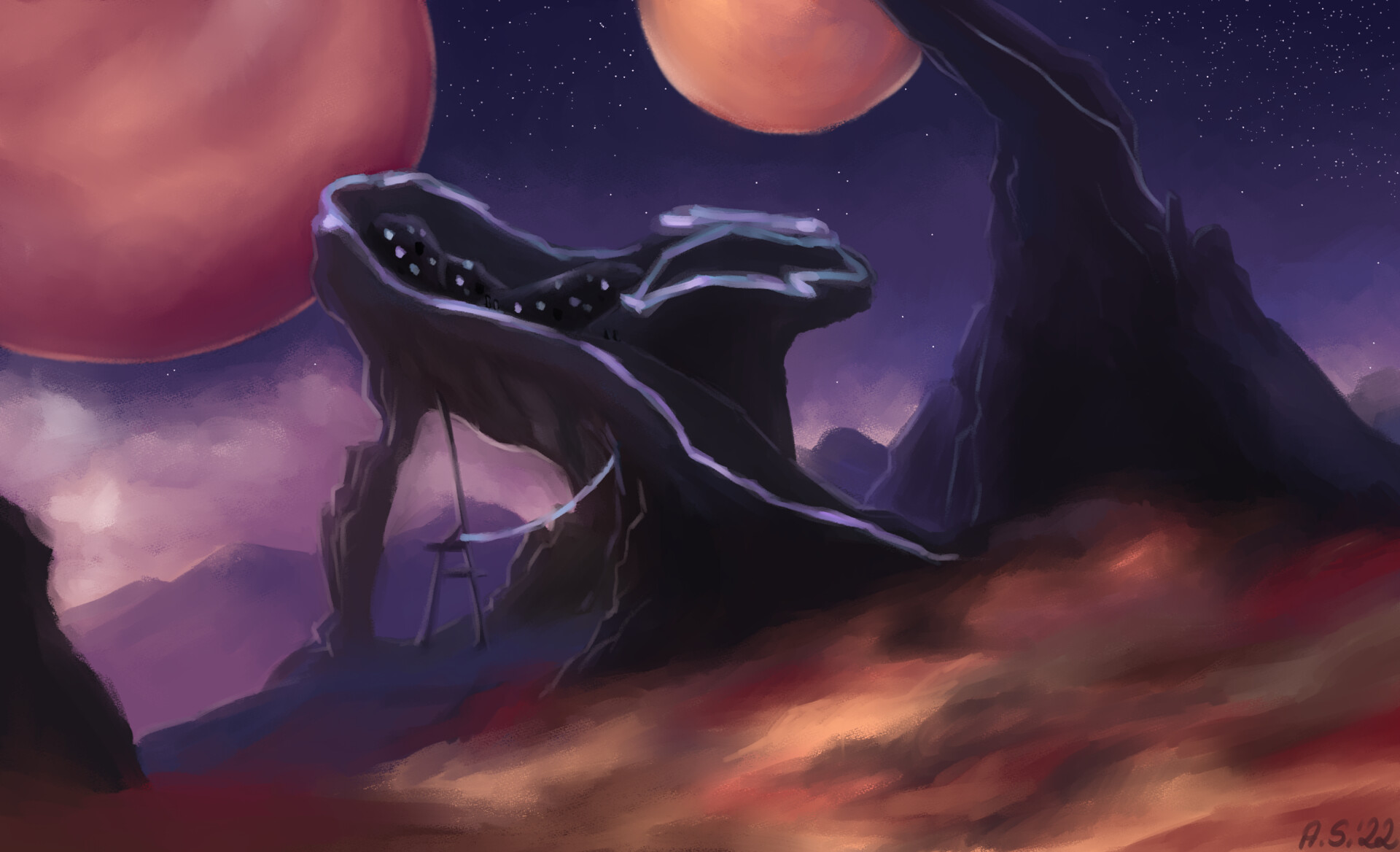 ArtStation - Planet landscape concept