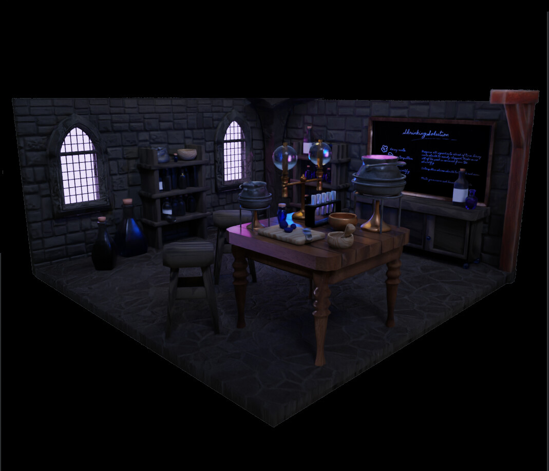 Anja Petrović - Alchemy room, Level Design, 2022