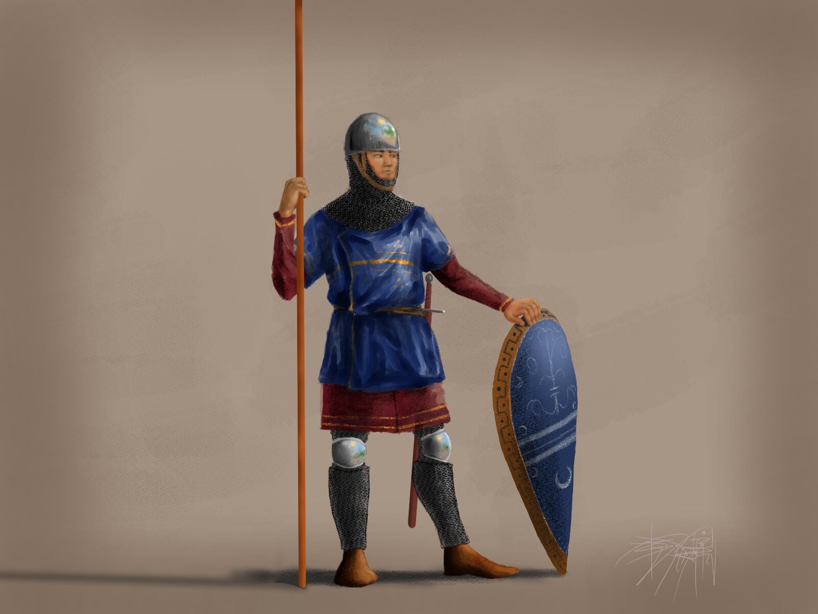 ArtStation - Balkan Cavalryman 1320s-1330s