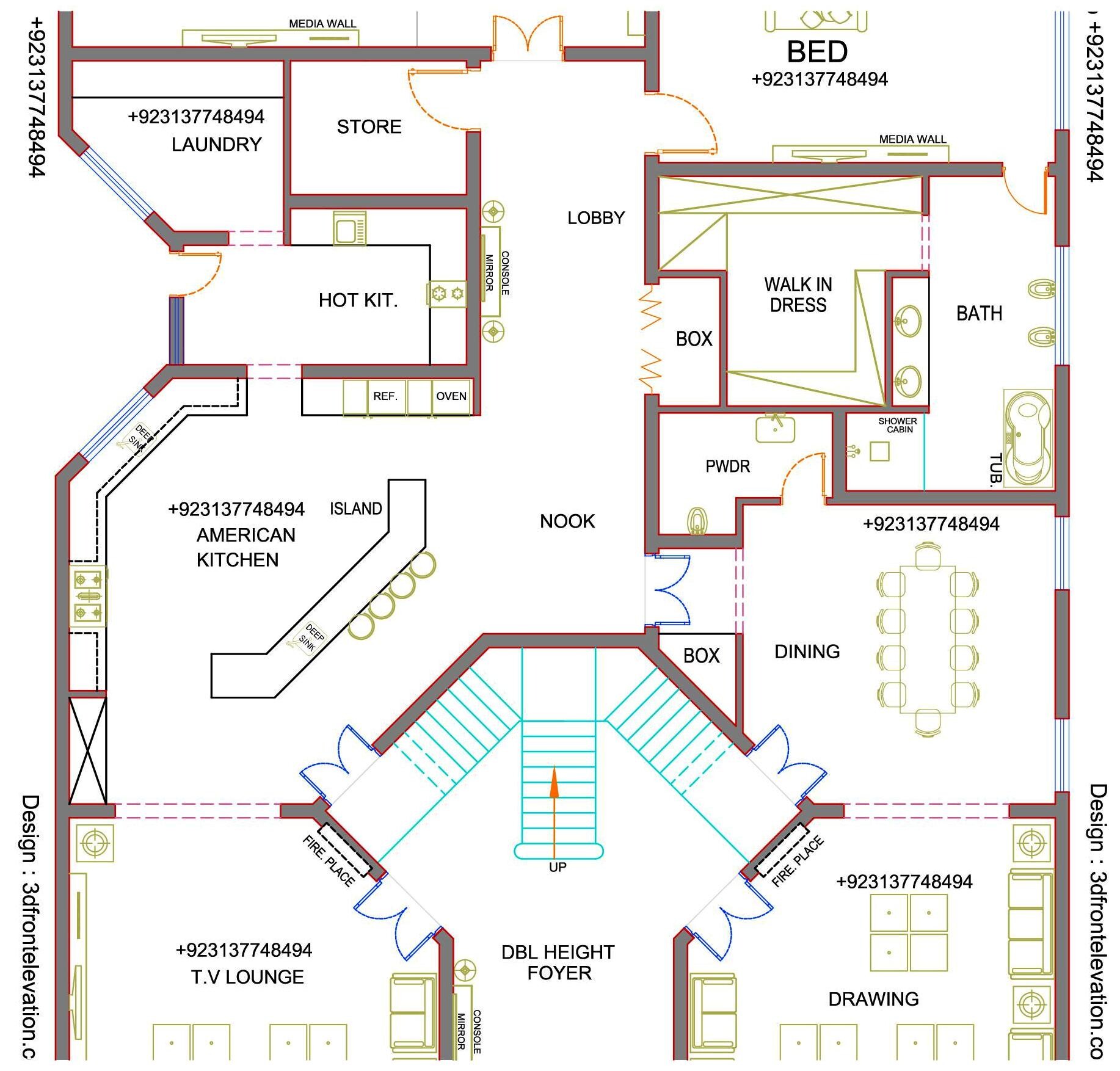 Architect for Design 3dfrontelevation.co - Amazing 3 bedroom house ...