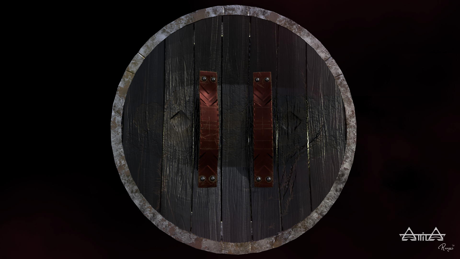 Pedro Ramírez (@attila_ramirez_art) - Dark Ancient Shield