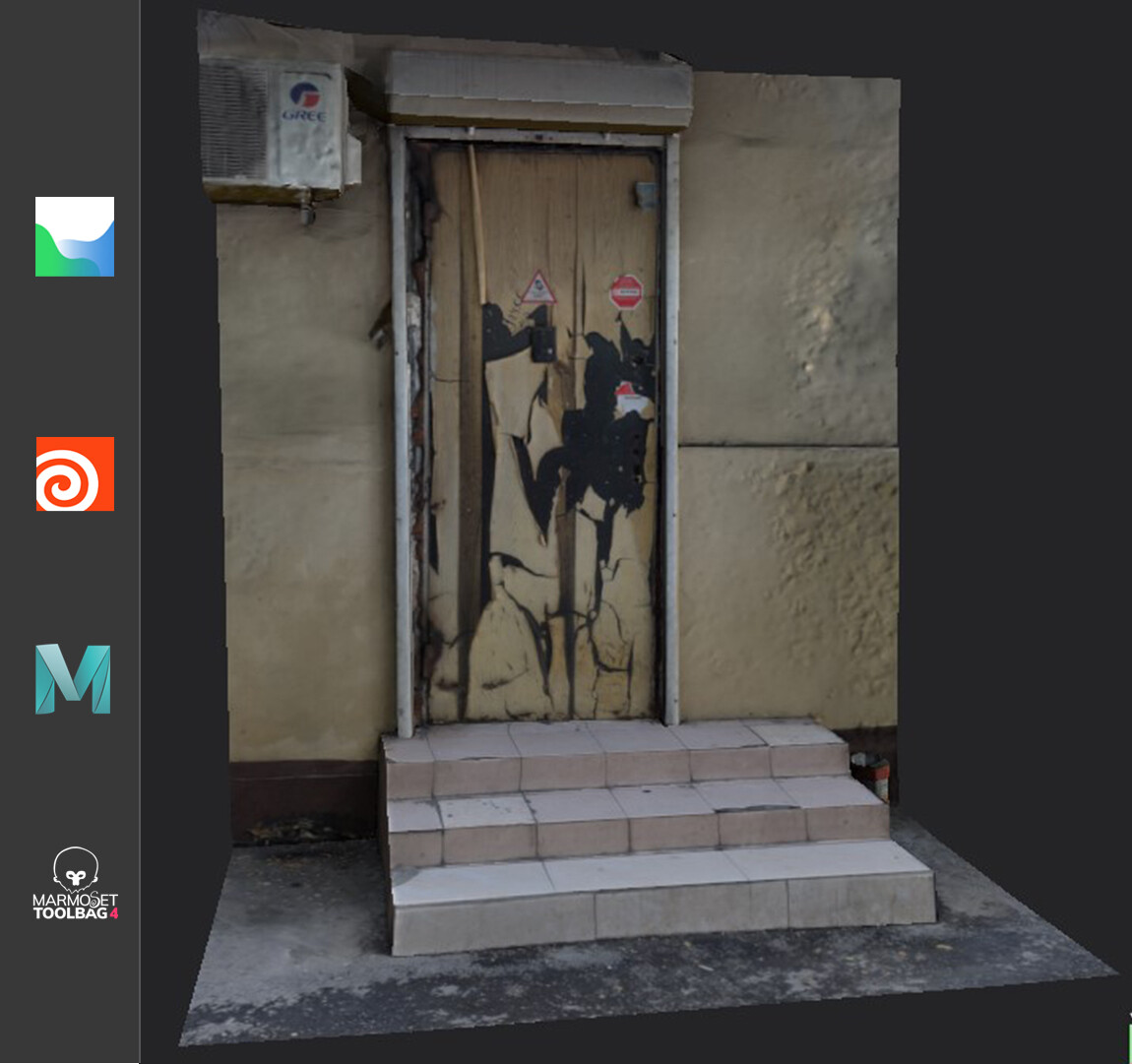 ArtStation - PHOTOSCAN "corrupted door" by LilRocky