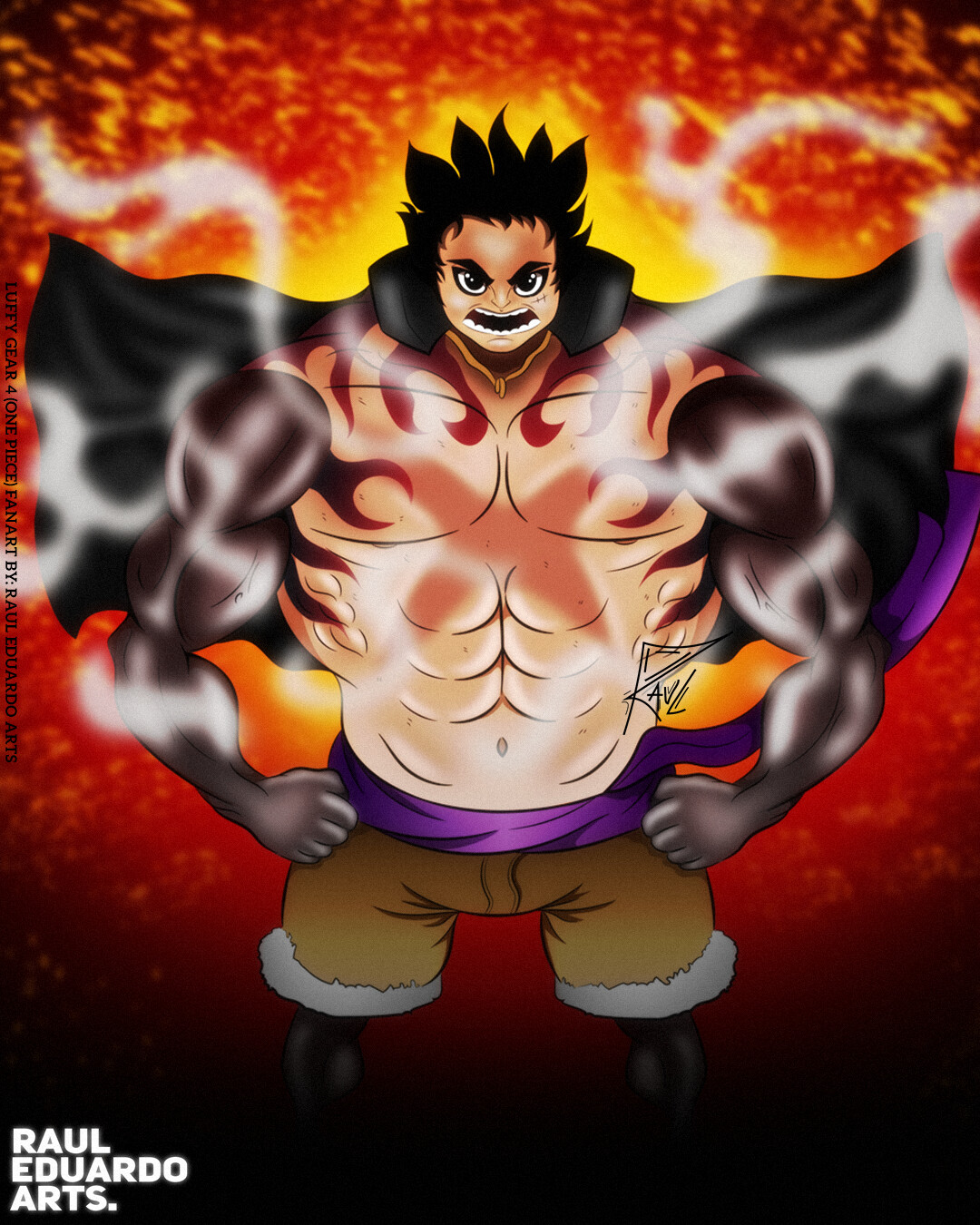 ArtStation - Luffy Gear 4 (One Piece).