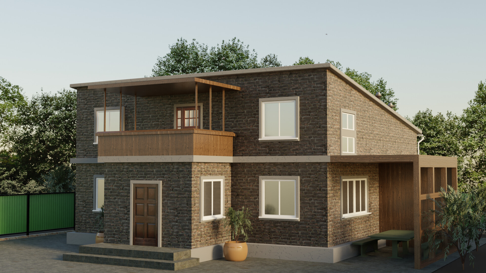 ArtStation - visualization of a private house