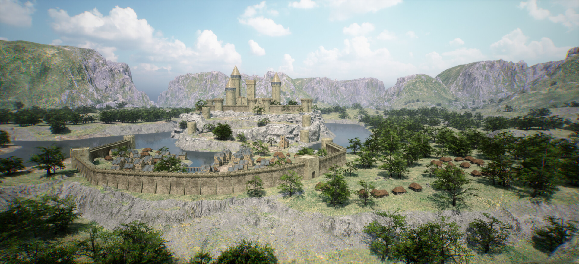 ArtStation - Procedural Foliage Volume Study - WIP Medieval Project ...