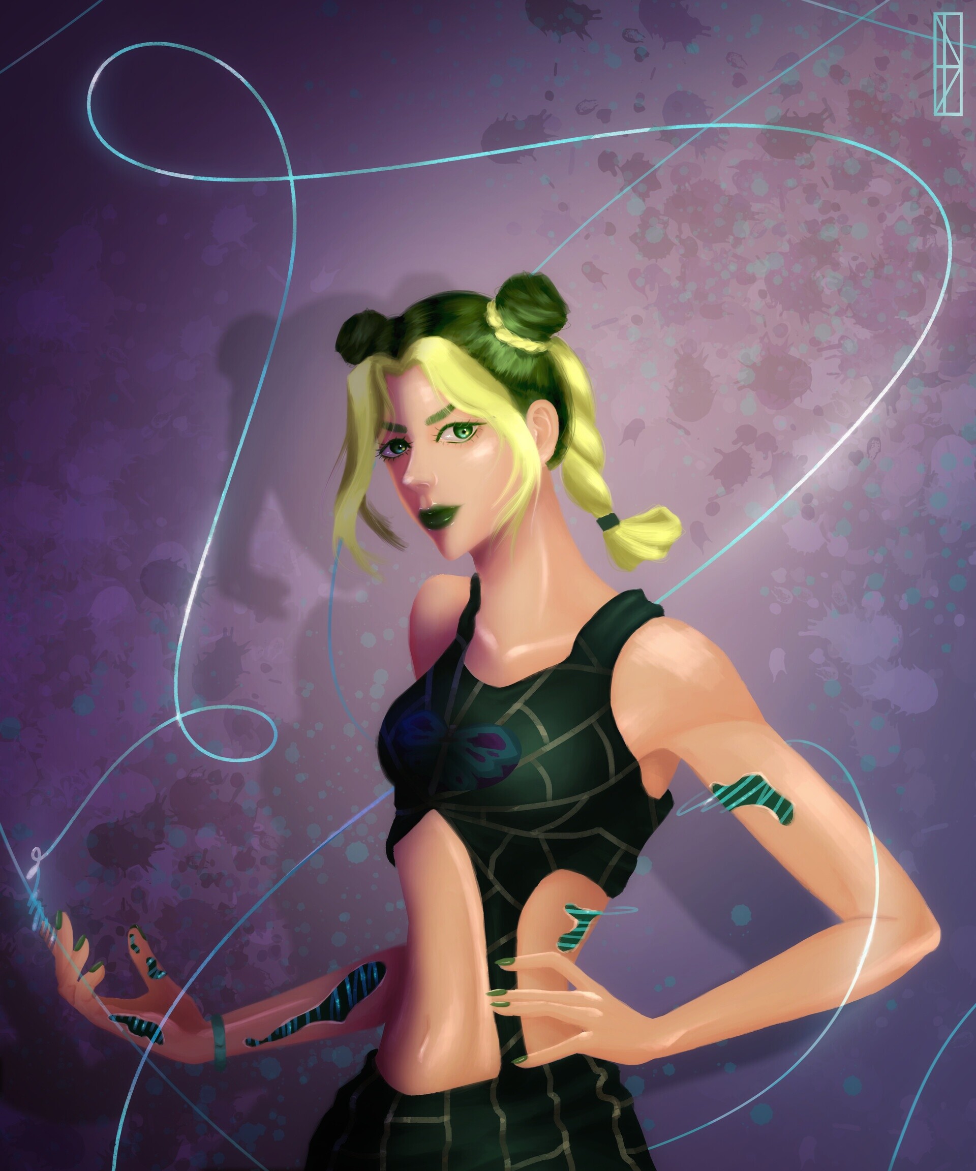 ArtStation - Speedwagon- oops, I mean Speed painting | Timelapse | Fan art | Jolyne Kujo